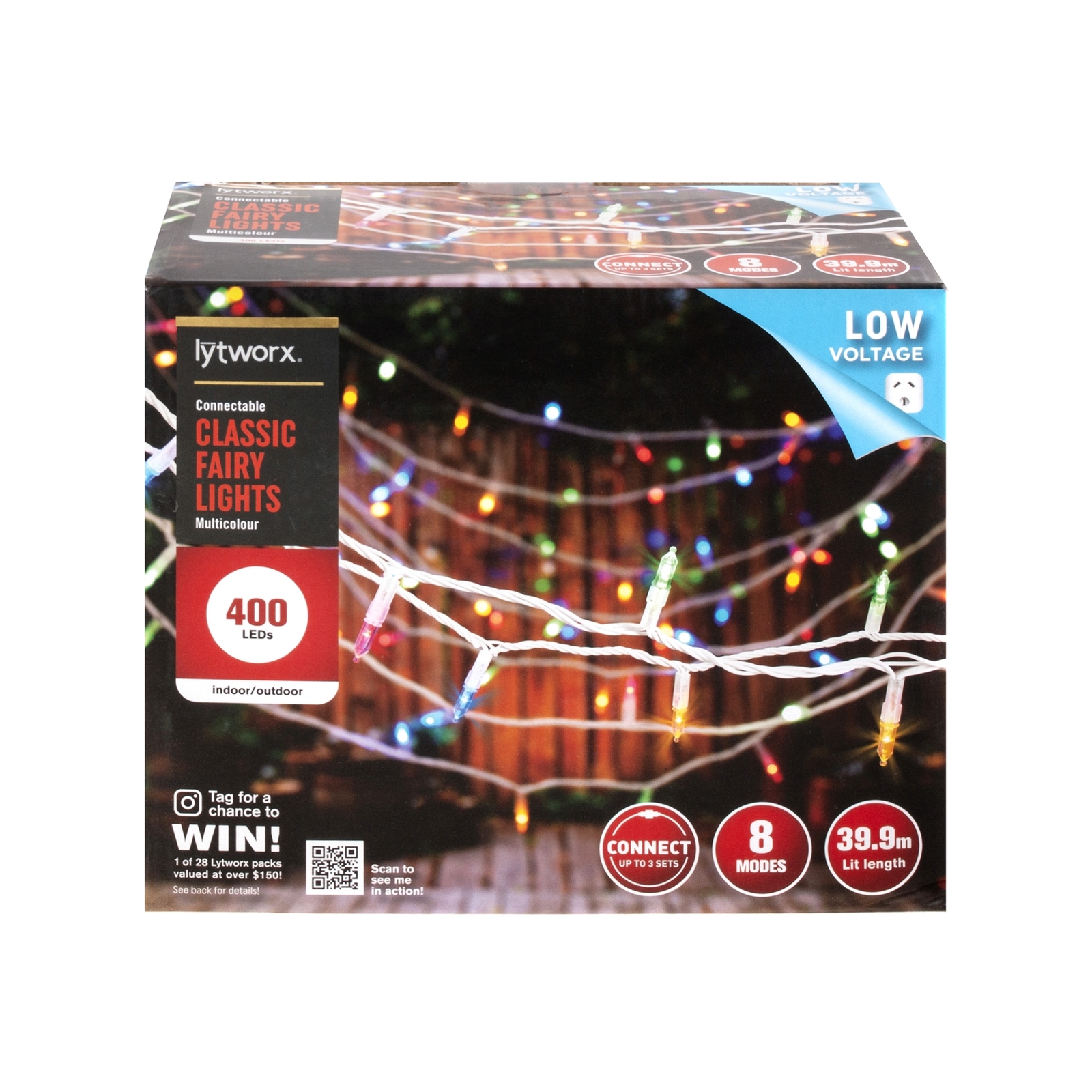 Lytworx Connectable Classic Fairy Lights Multicolour 400pk - Bunnings ...
