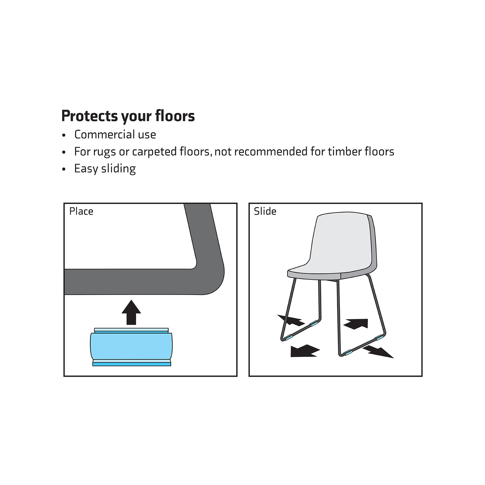Surface Gard 25mm Slider Tube - 4 Pack - Bunnings Australia
