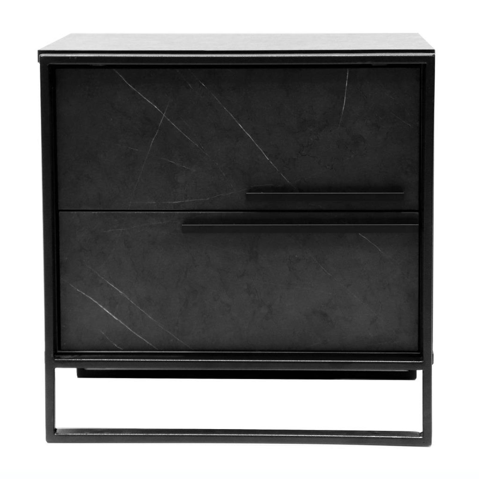 Balin Grey Stone Bedside Table - Bunnings Australia