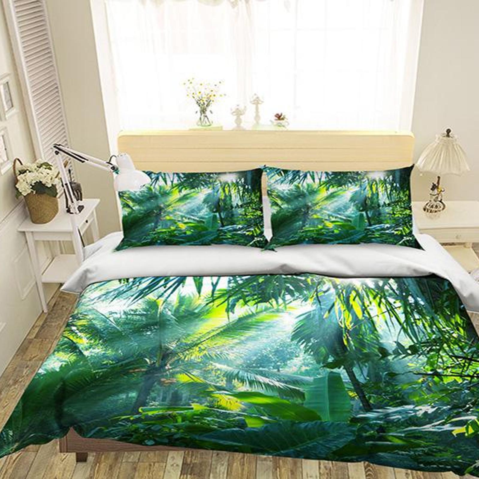 3D Sunshine Rainforest 175 Bedding Set Pillowcases Quilt Duvet Cover ...
