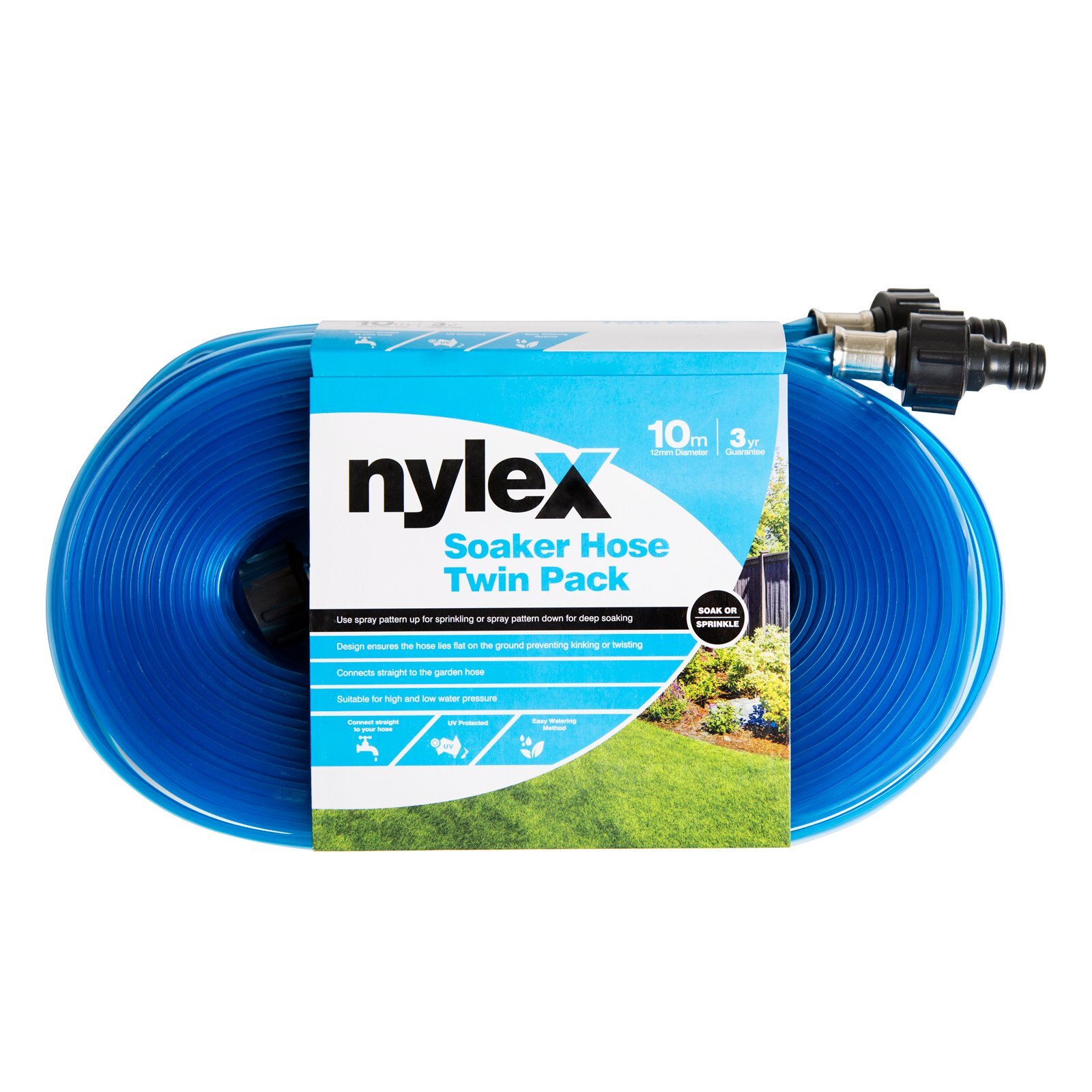 Nylex 10m Soaker Hose - Twin Pack - Bunnings Australia