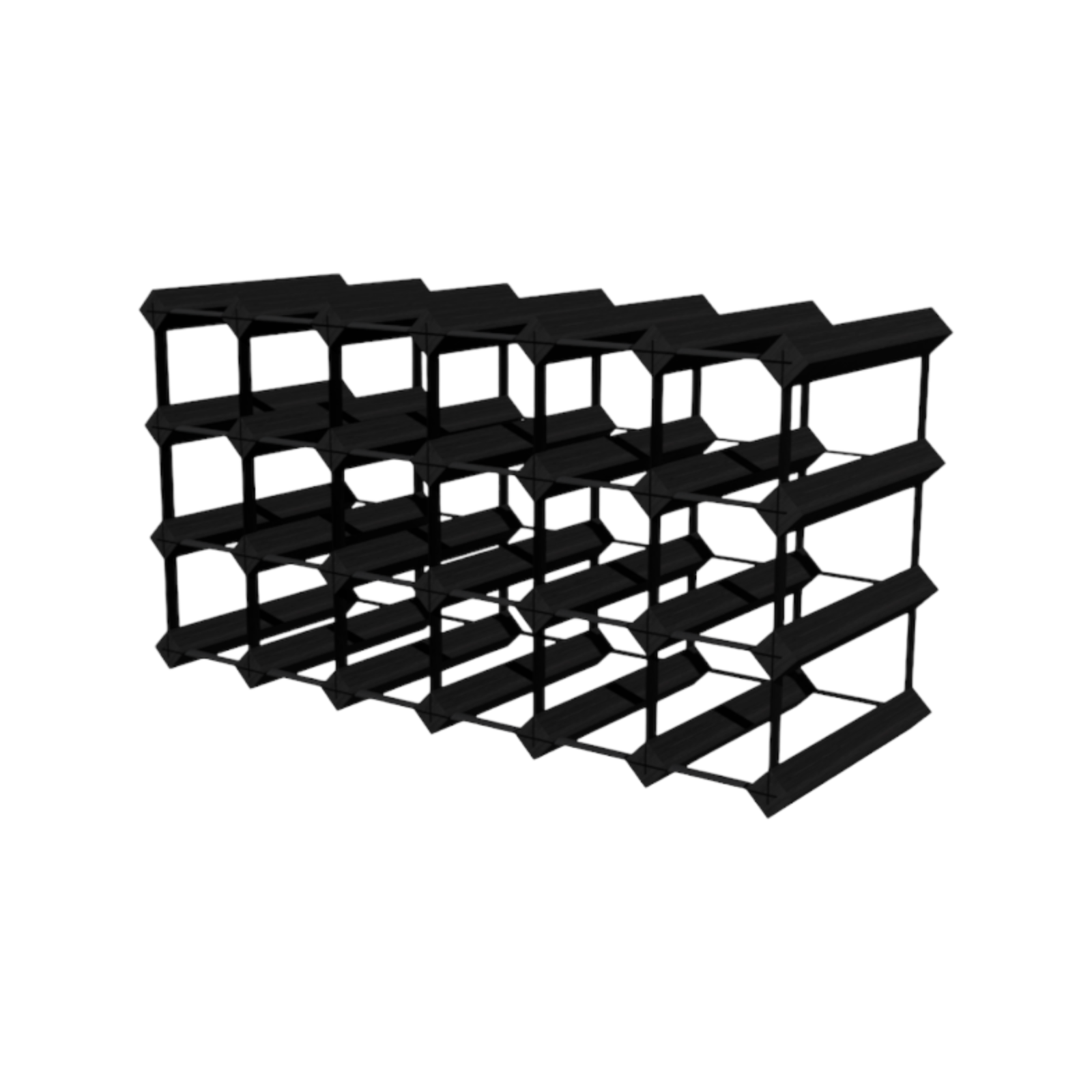24 Bottles Classic Line Wine Rack - Black - Bunnings Australia