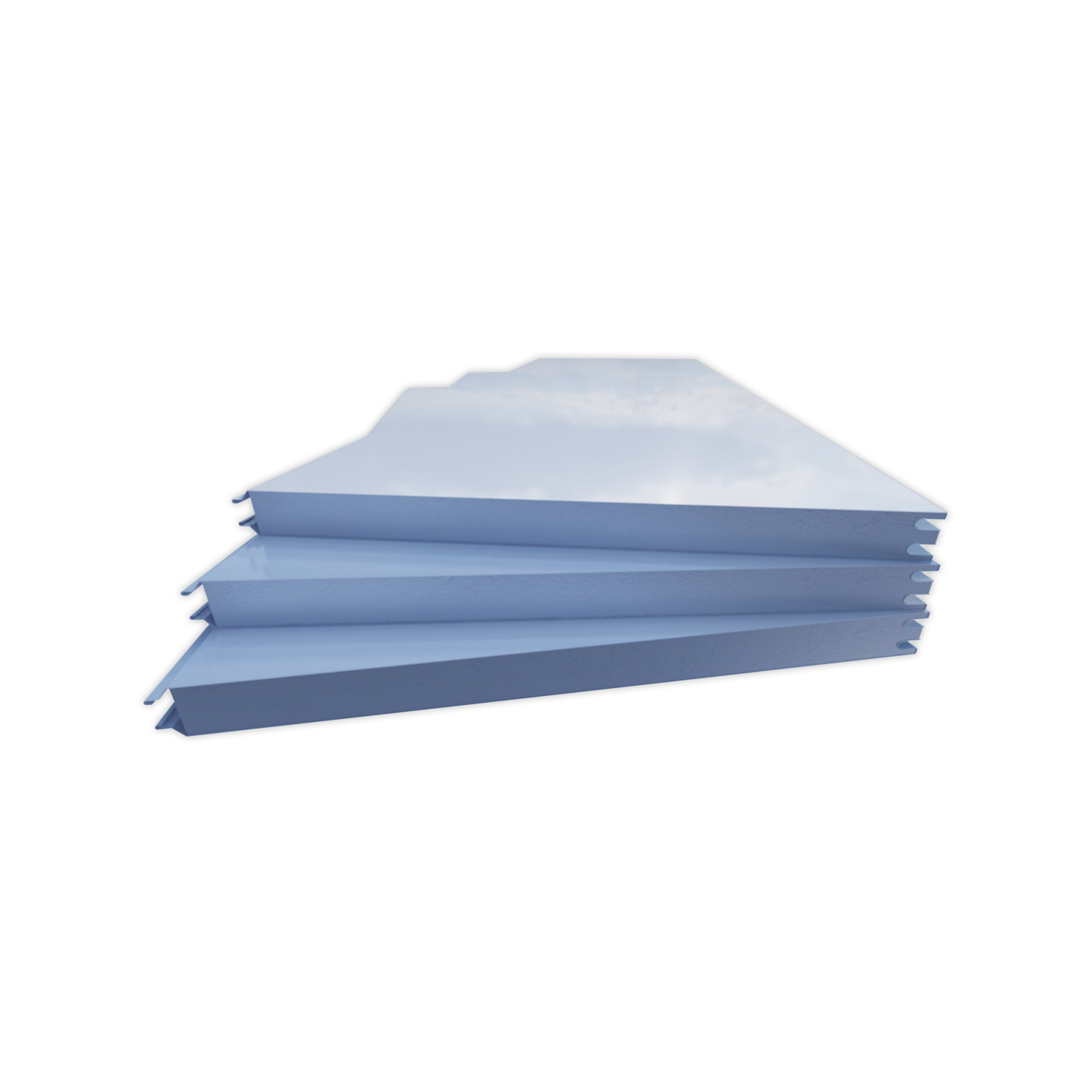 Panelspan 2400 x 1200 x 50mm White Insulated Sandwich Panel 3 Pack ...