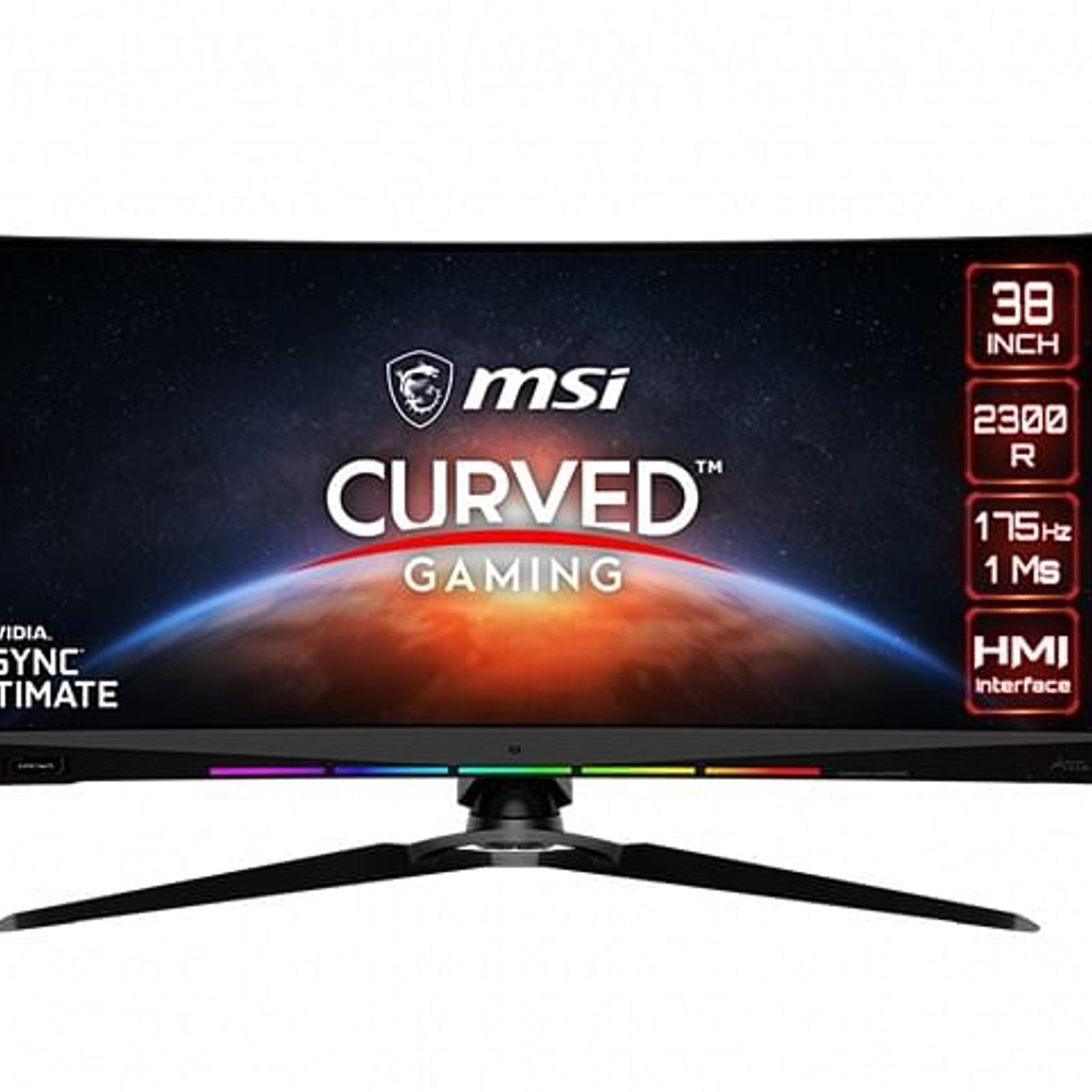 MSI MEG381CQR 38" Ultra Wide Quad HD IPS 1ms 175Hz GSync Curved Monitor ...