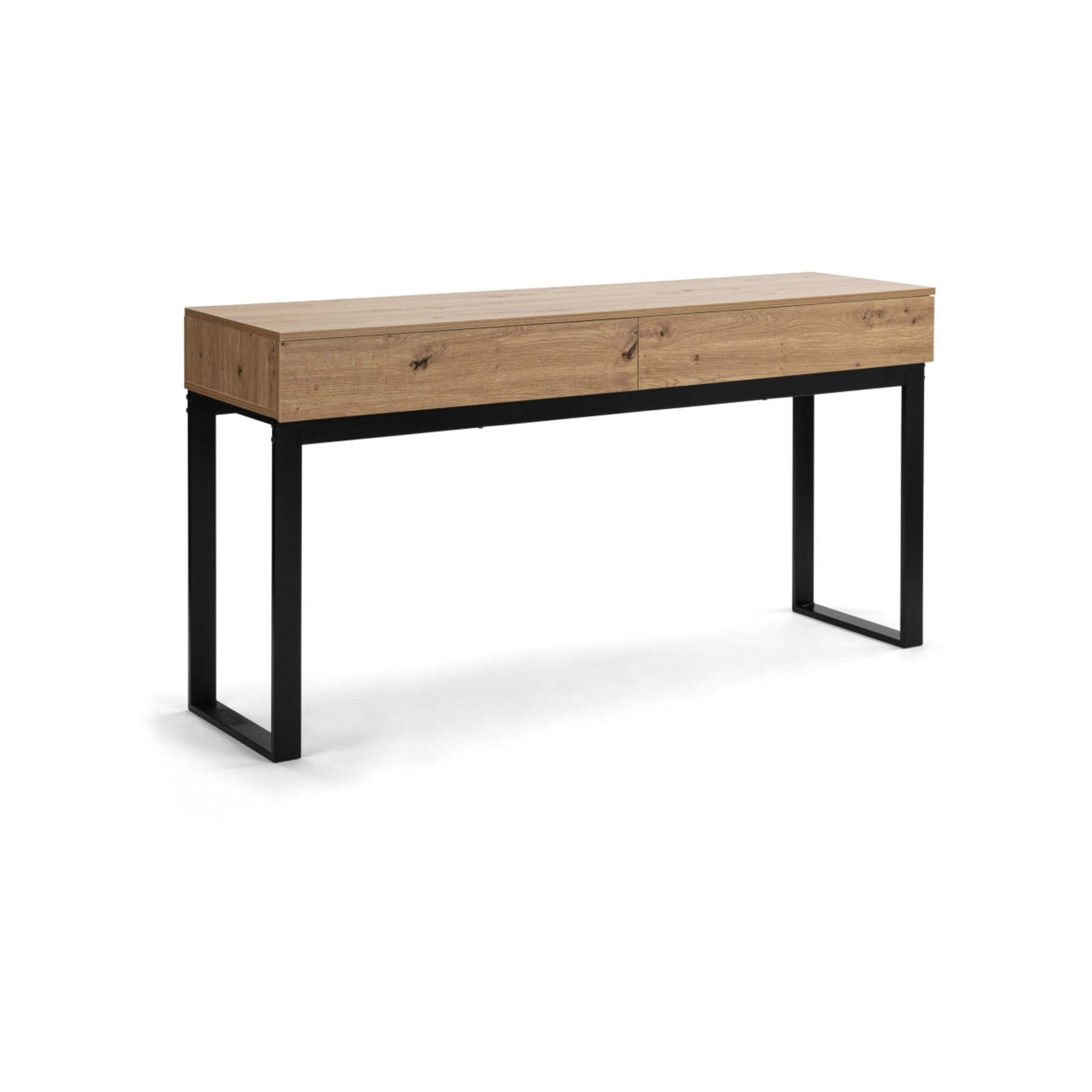 Talia Hallway Console Hall Table W/ 2-Drawers - Oak/Black - Bunnings ...