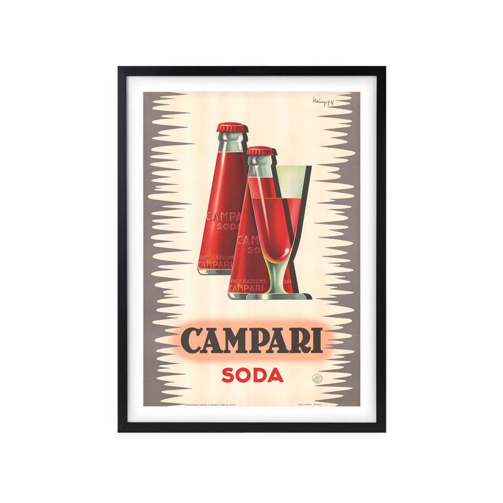 Wall Art's Campari 3 Framed A1 Art Print - Bunnings Australia