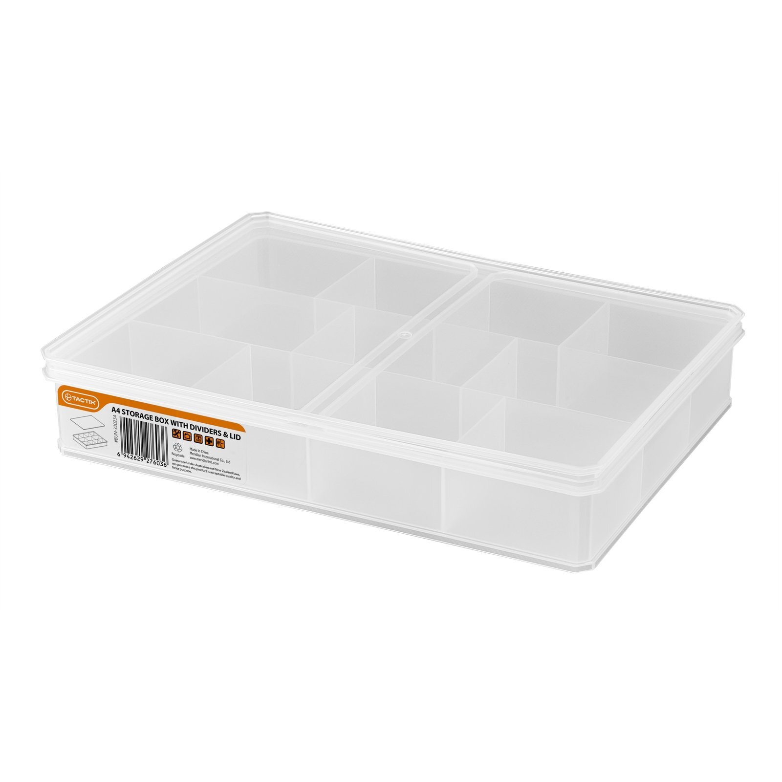 Tactix 328 x 237 x 58mm Large Storage Container with Divider - Bunnings ...
