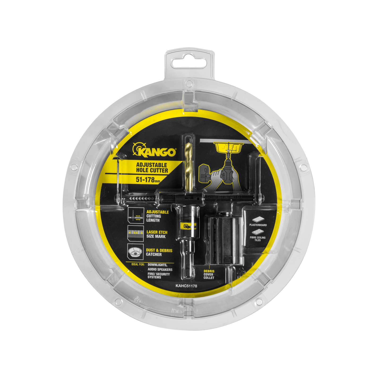 Kango 51 - 178mm Adjustable Hole Cutter KAHC51178 - Bunnings Australia