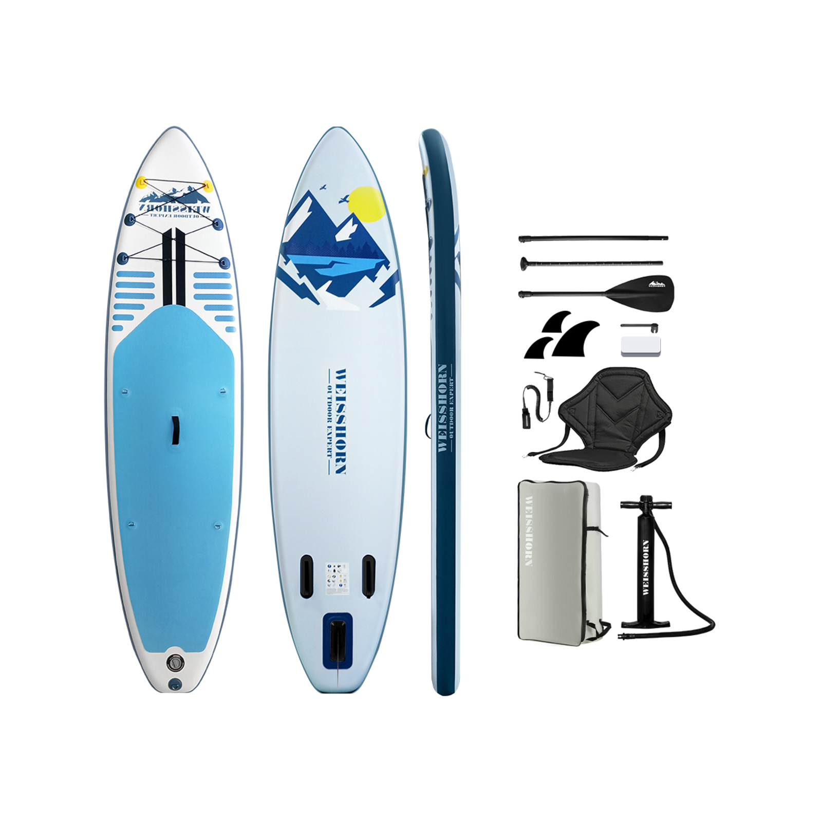 Weisshorn Stand Up Paddle Board Inflatable SUP Surfboard Paddleboard Kayak 10FT 6inch - Bunnings ...