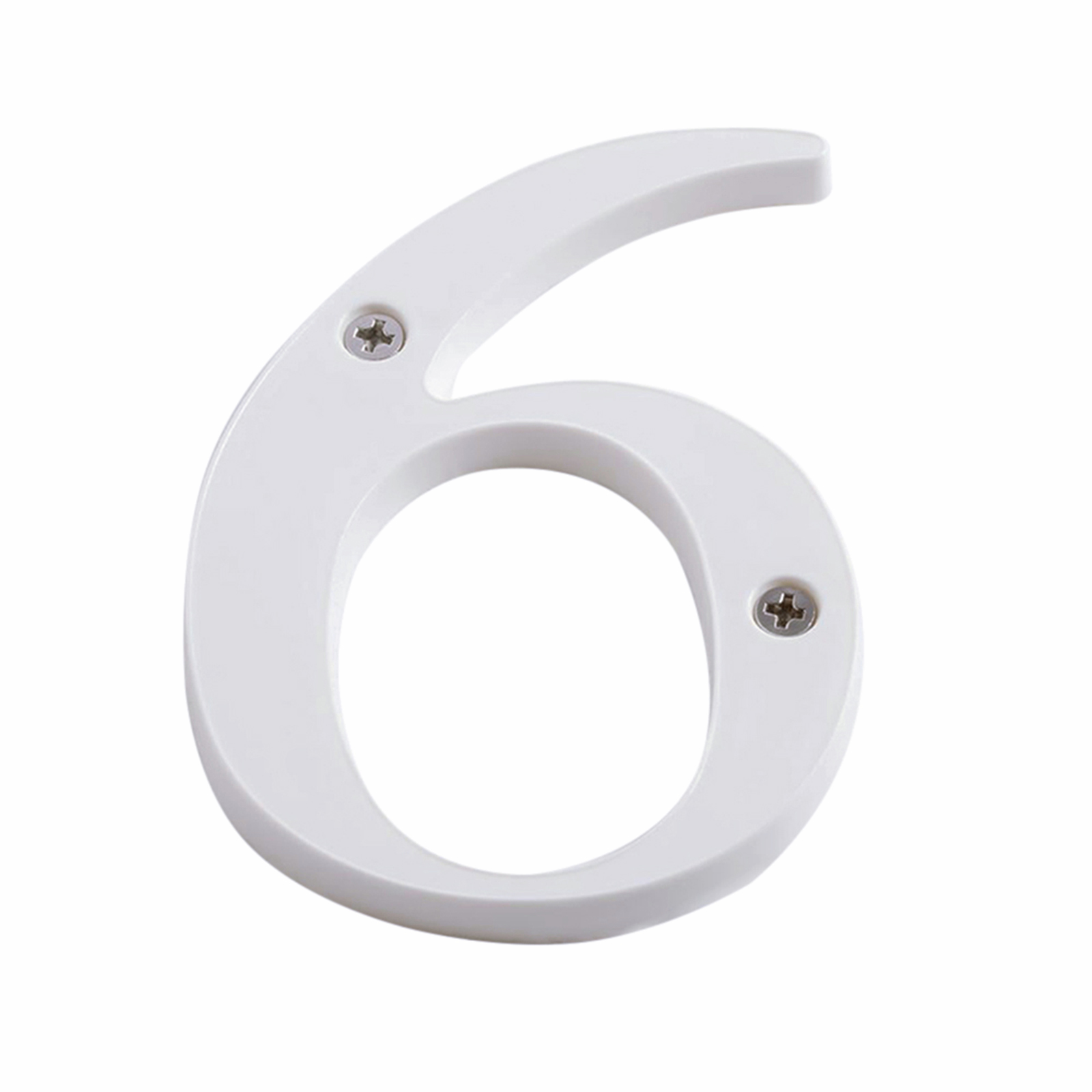 Sandleford 85mm White Plastic House Number 6 - Bunnings Australia