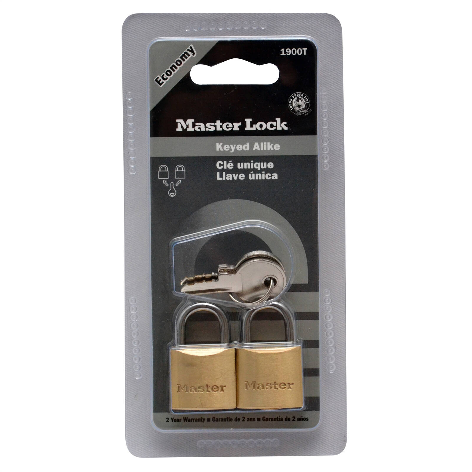 Master Lock 20mm Brass Keyed Padlock - 2 Pack - Bunnings Australia