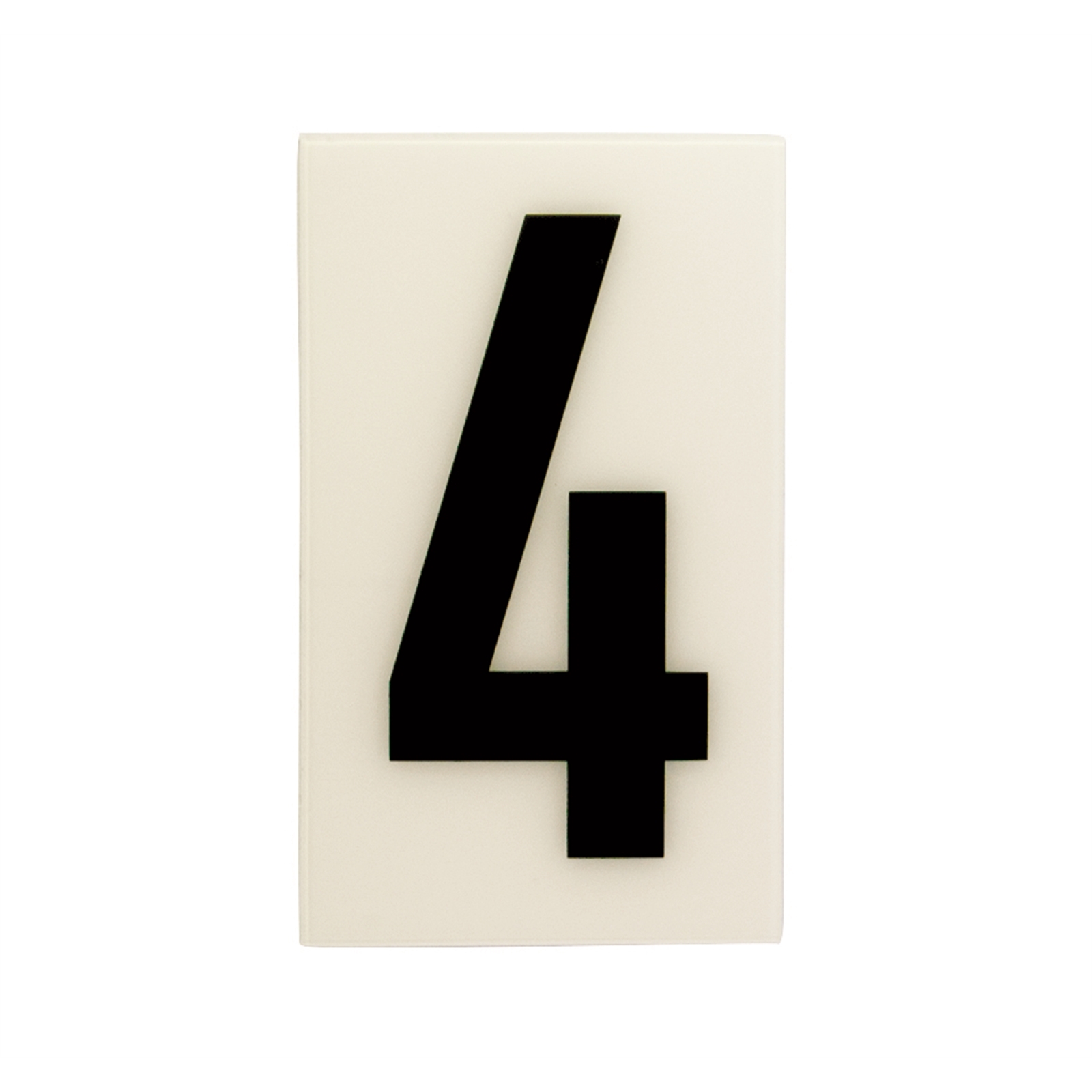 Sandleford 60mm White Self Adhesive House Number 4 - Bunnings Australia
