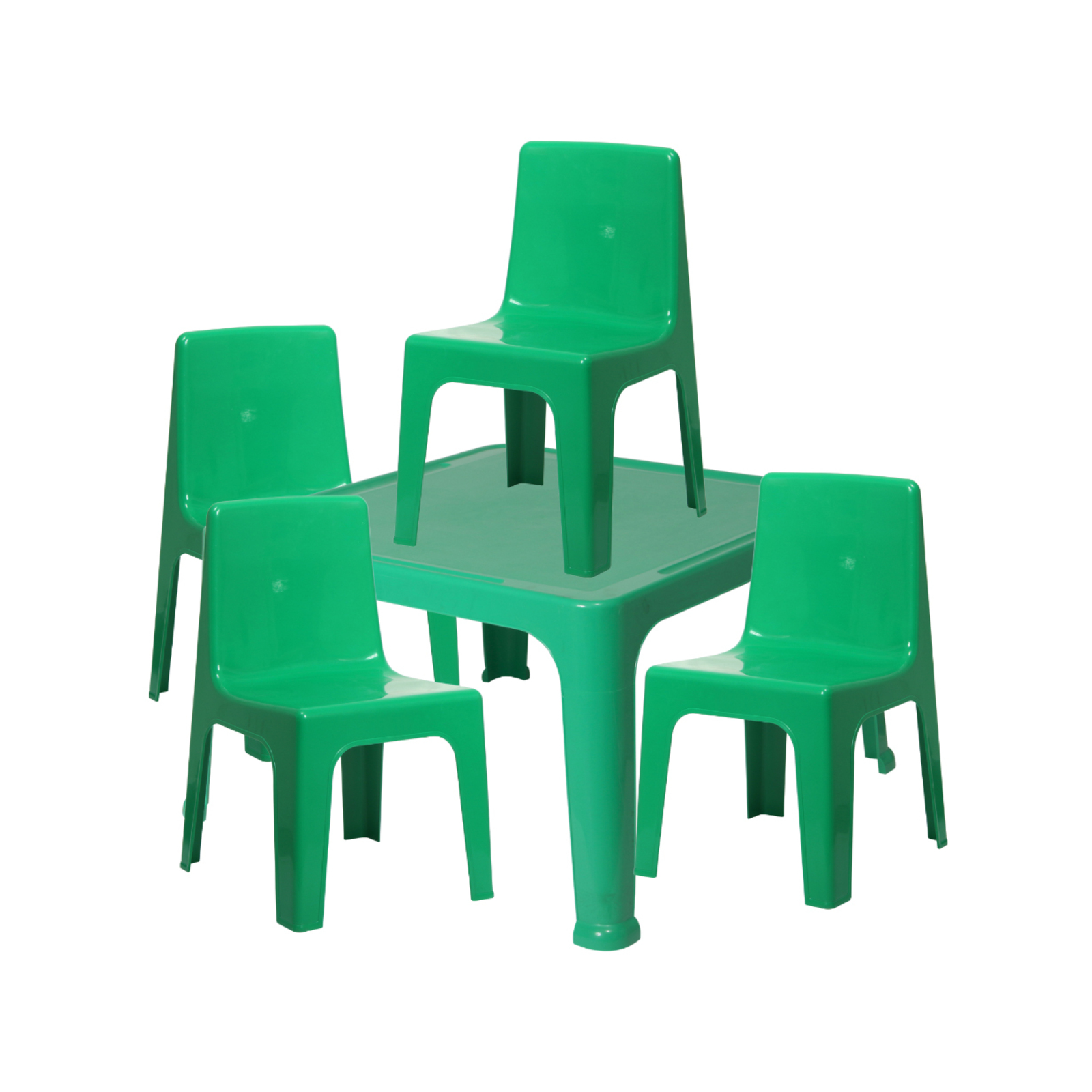 Tuff Play Kids/Children Furniture Table & Chairs Set - Lillypad Green - Bunnings Australia