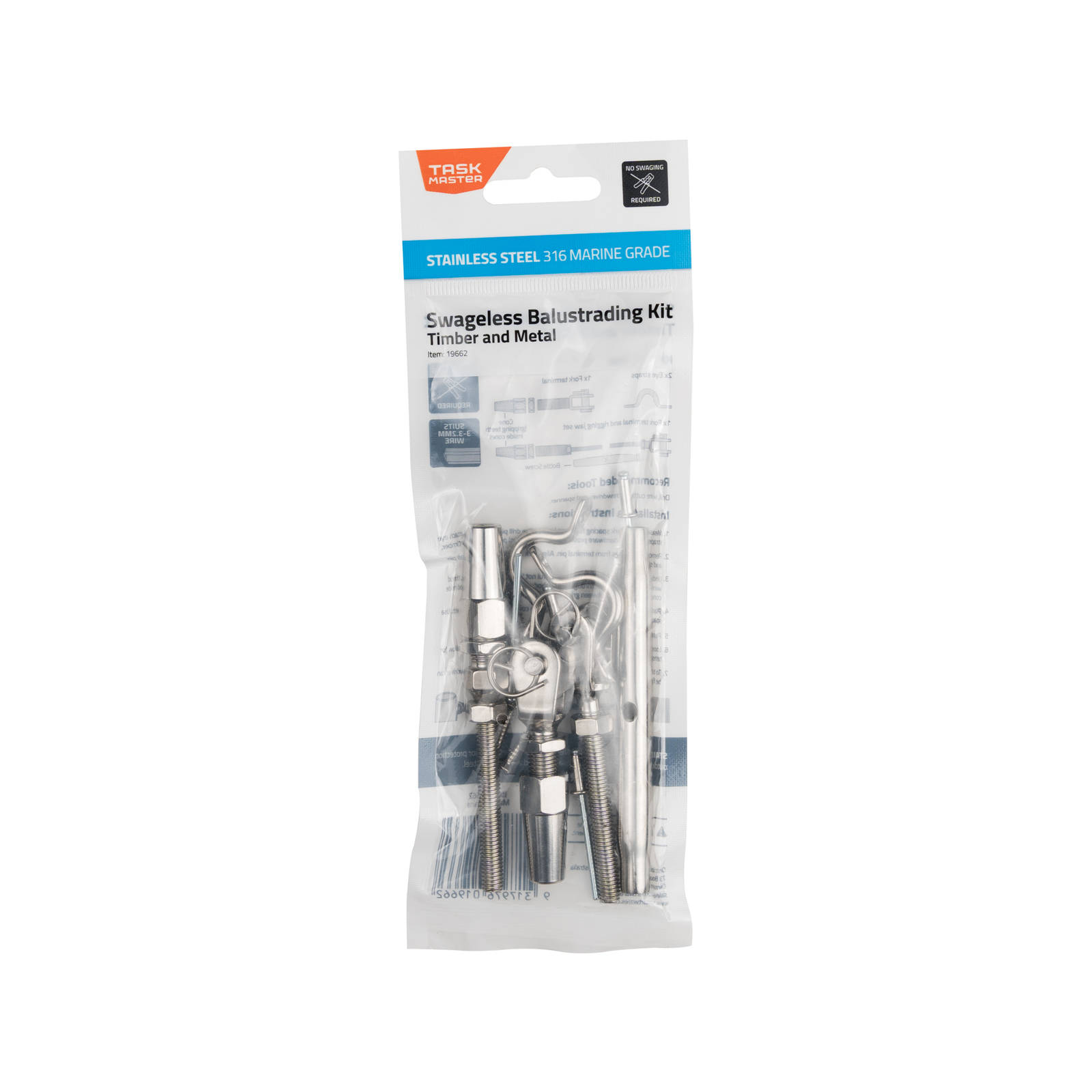 Taskmaster 316 Stainless Steel Timber and Metal Swageless Balustrading ...