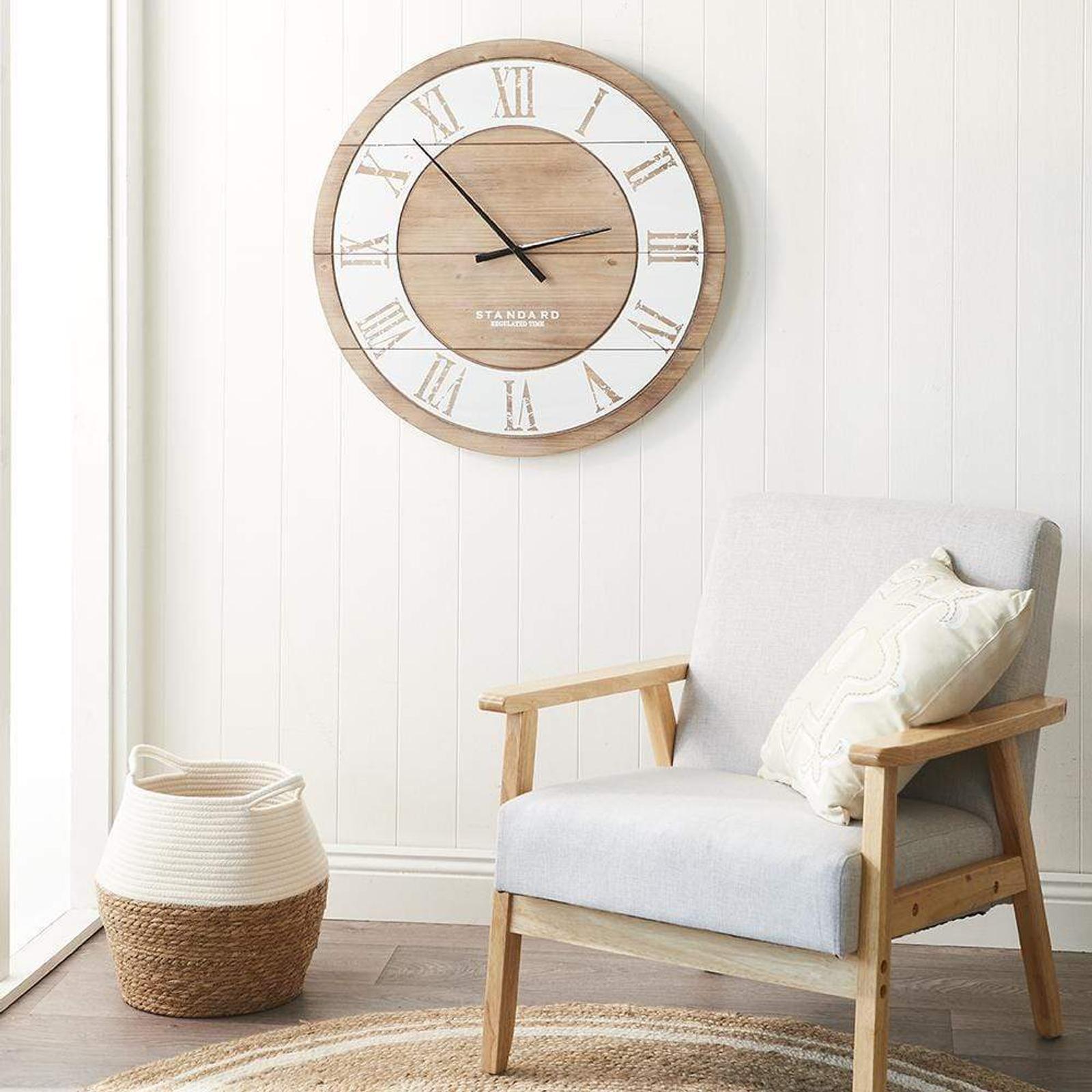 MyHouse Large Wooden Clock - Bunnings Australia