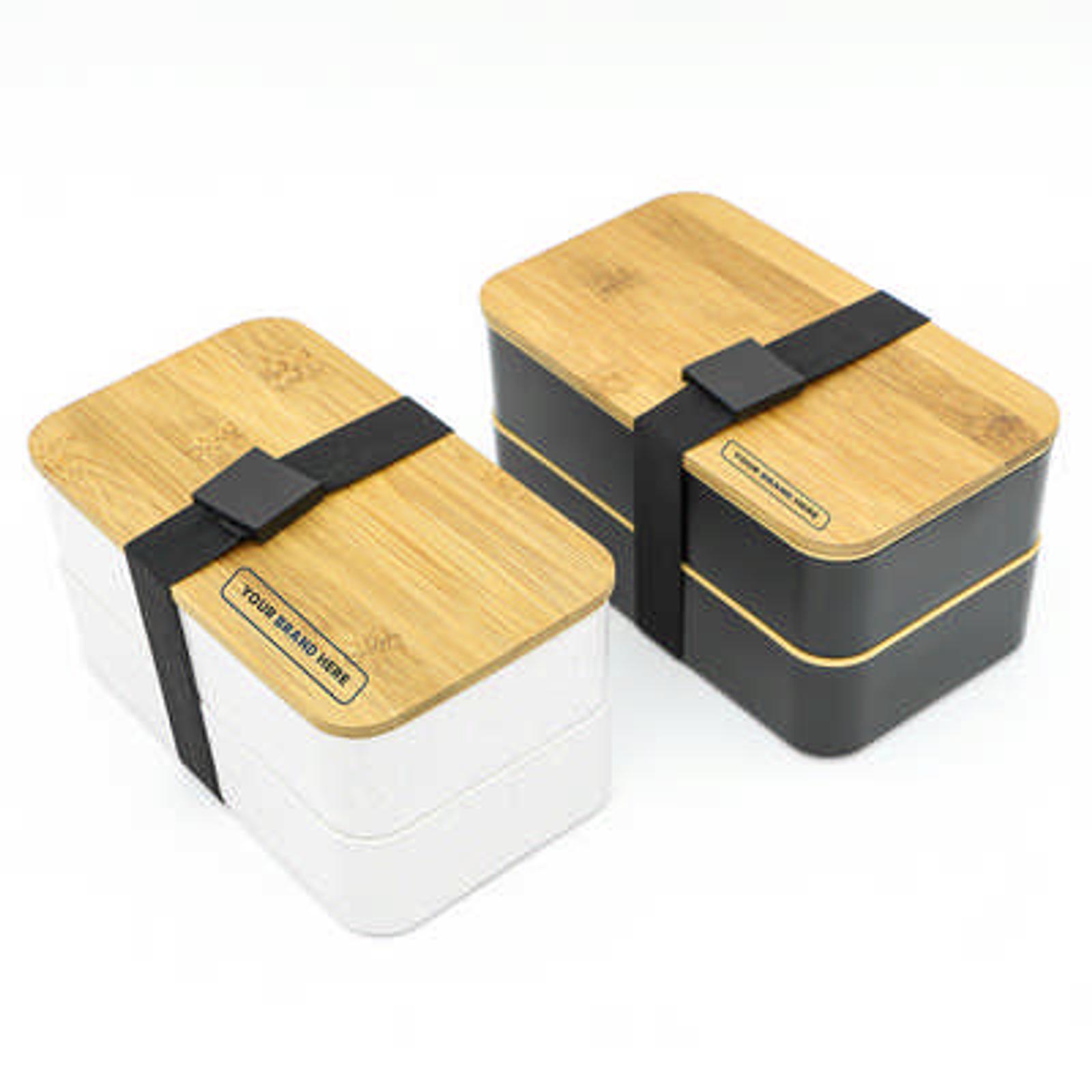 Eco-Friendly Bamboo Two Layer Lunch Box - Bunnings Australia