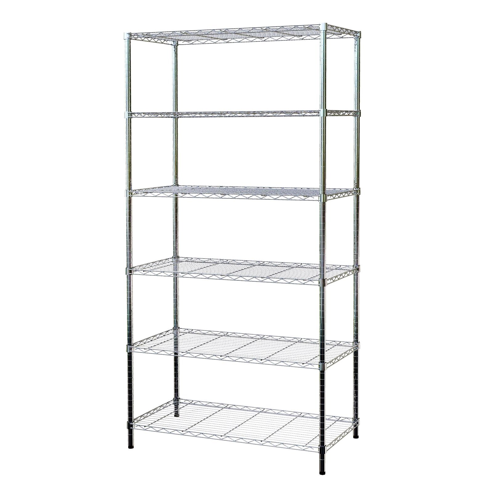 Pinnacle 2130 x 900 x 450mm 6 Shelf Chrome Wire Storage Unit - Bunnings ...