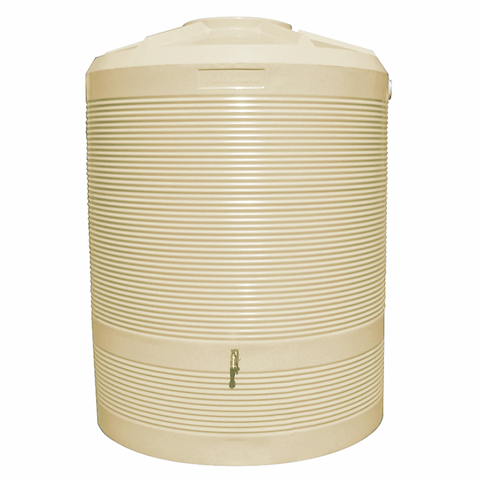 West Coast Poly 2500L Round Poly Water Tank - Smooth Cream - Bunnings ...