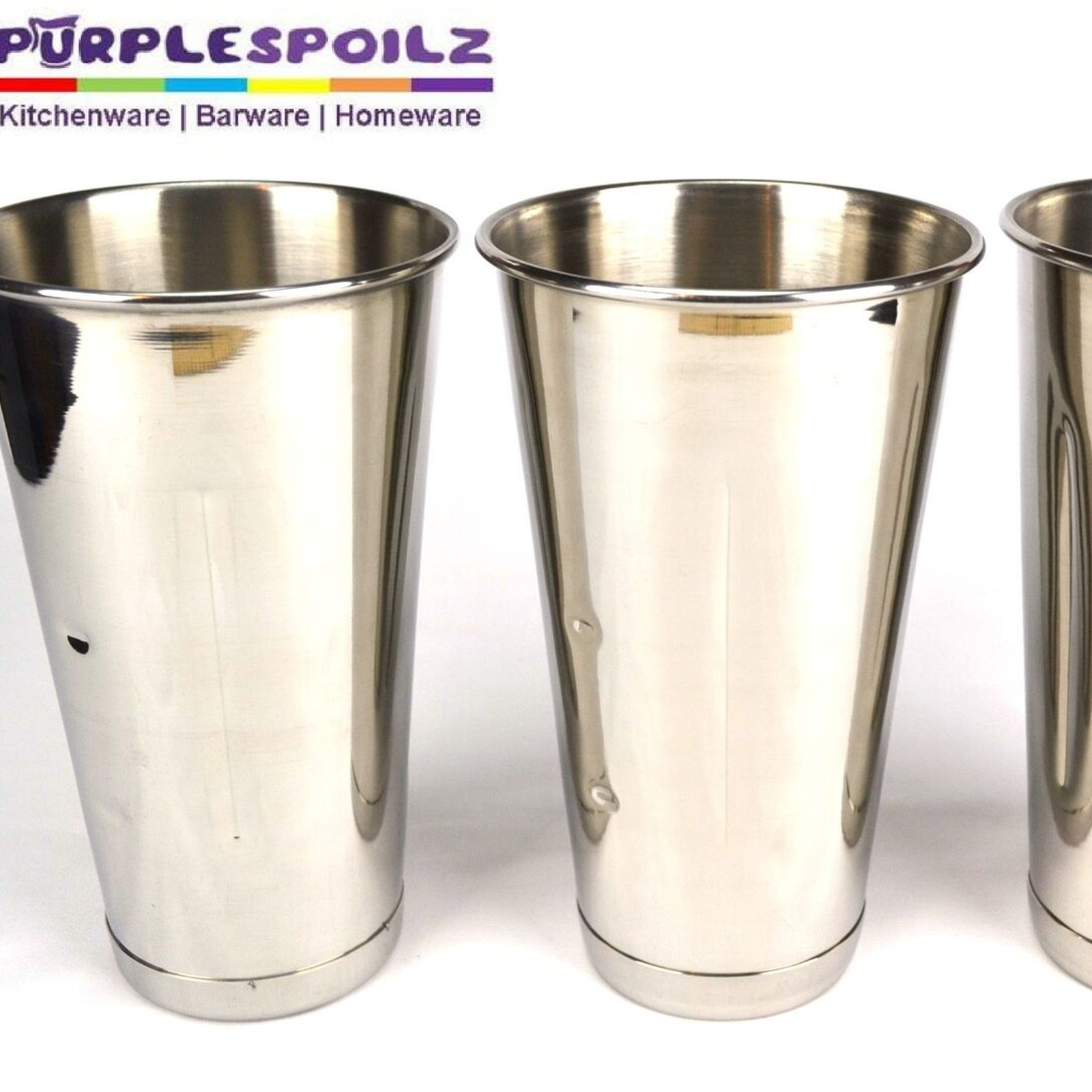3 Stainless Steel Milkshake Cups - Bunnings Australia