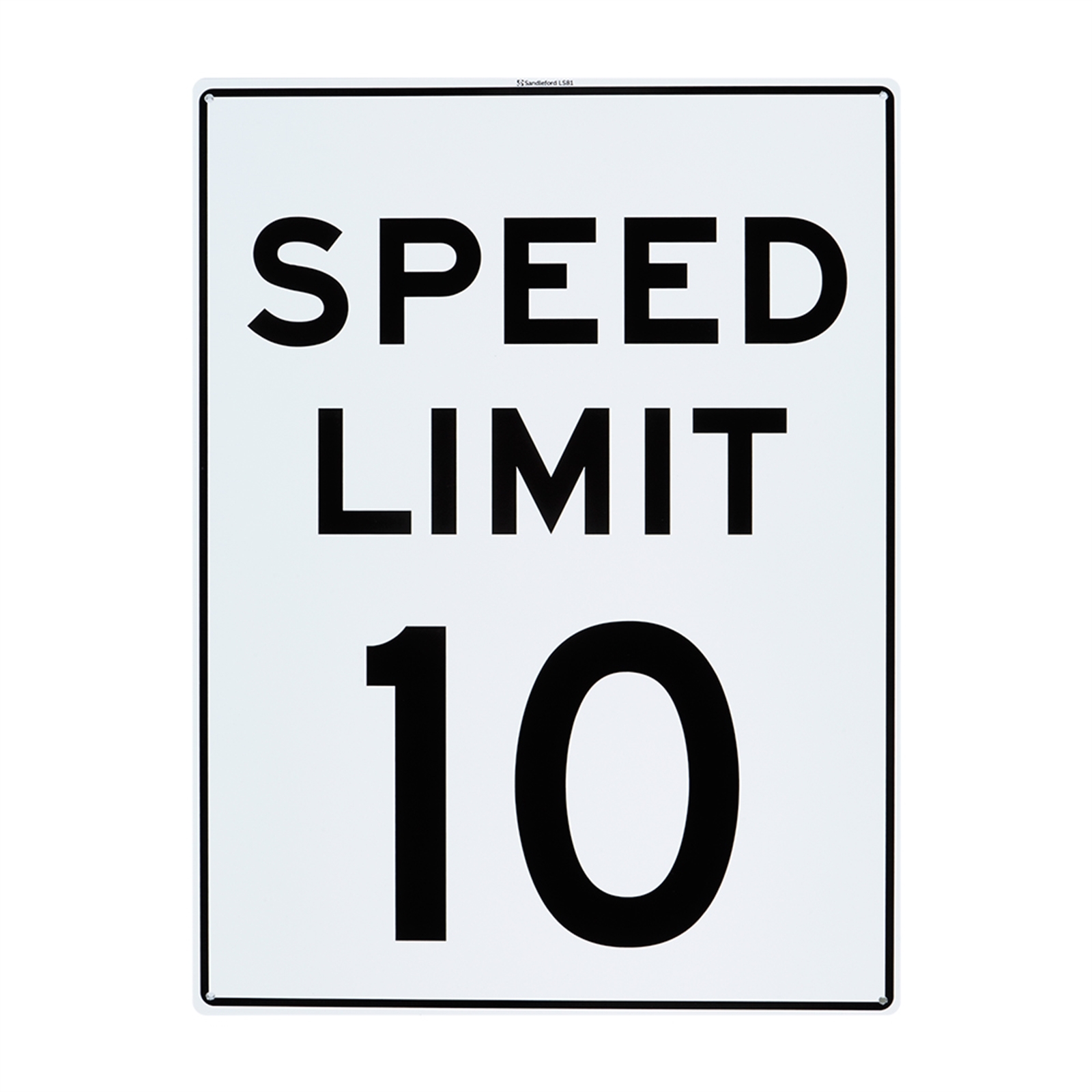 Sandleford 450 x 600mm 10km Speed Limit Plastic Sign - Bunnings Australia