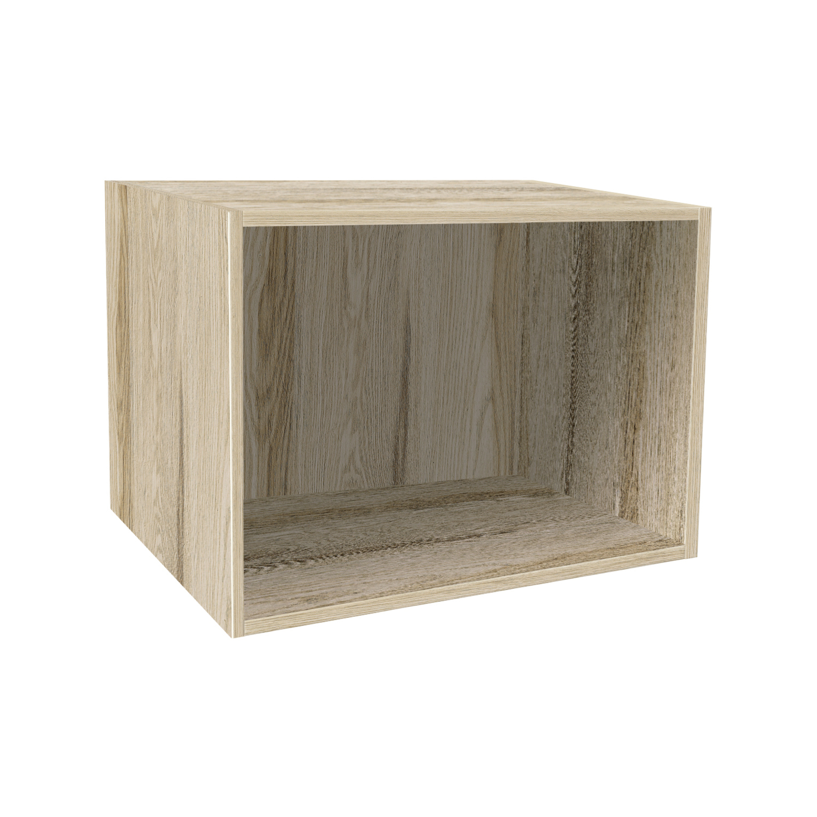 Kaboodle 460 x 500-600mm Ghost Ash Customisable Microwave Open Shelf ...