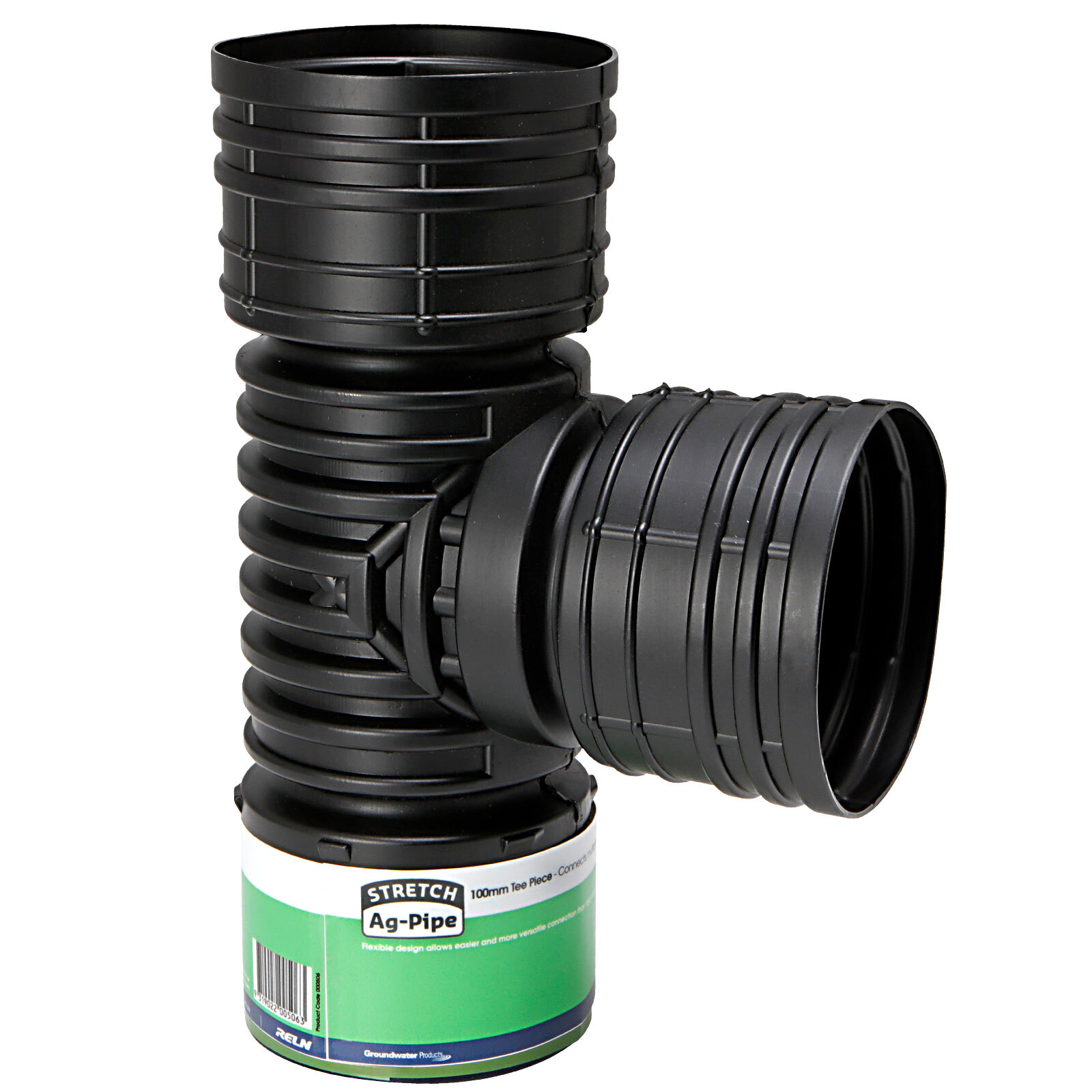 Reln Stretch Ag-Pipe 100mm T-Piece - Bunnings Australia
