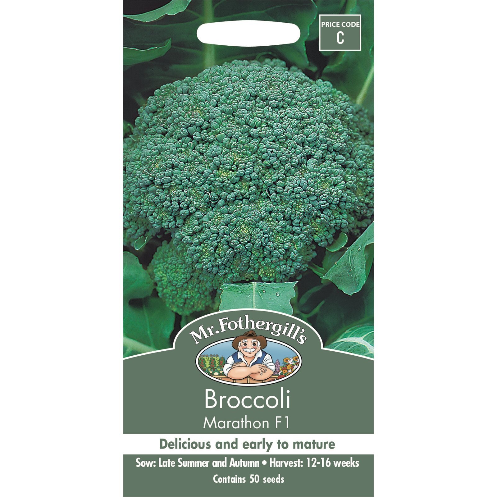 Mr Fothergill's Broccoli Marathon F1 Vegetable Seeds - Bunnings Australia