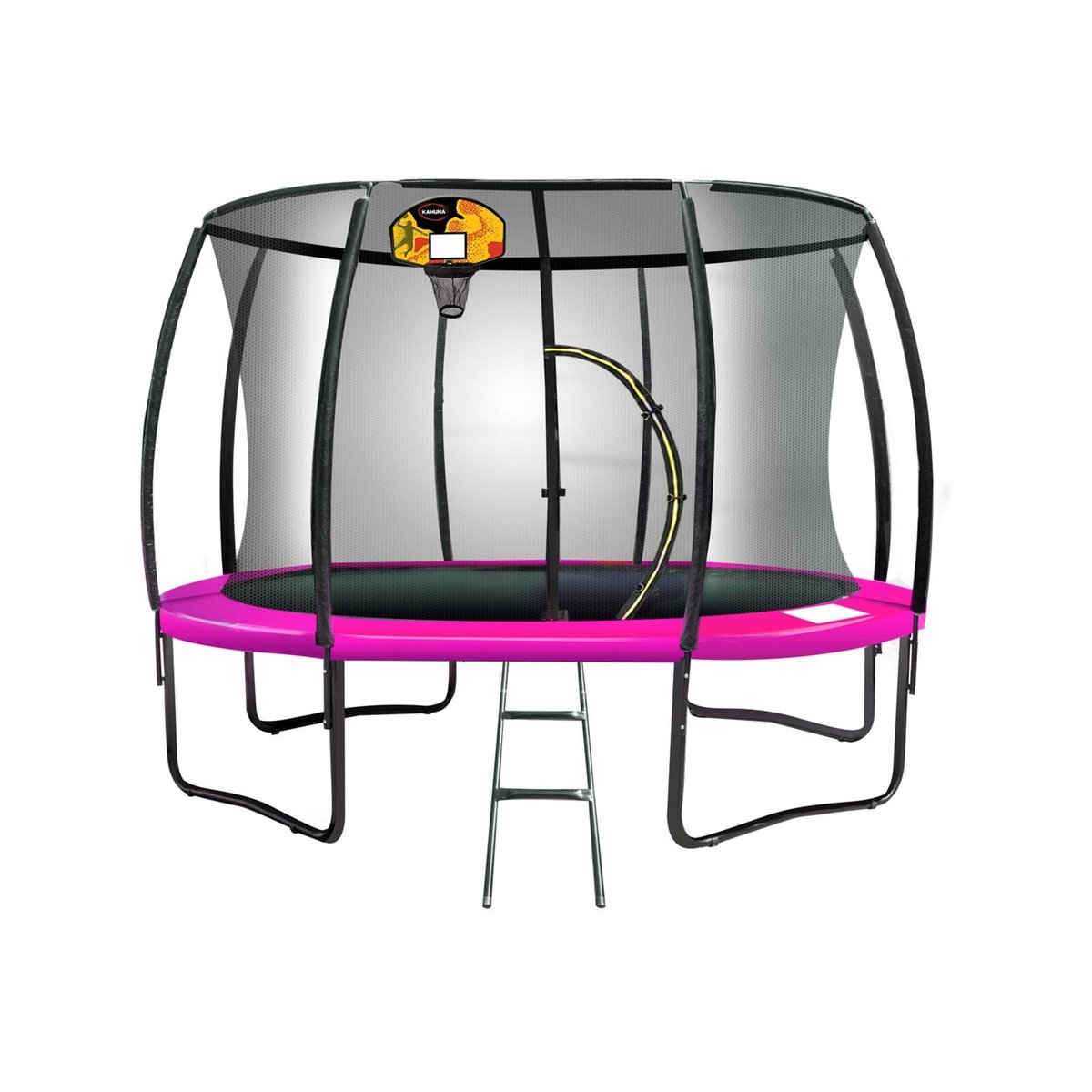 Kahuna Trampoline 16 Ft With Basketball Set - Pink - Bunnings Australia