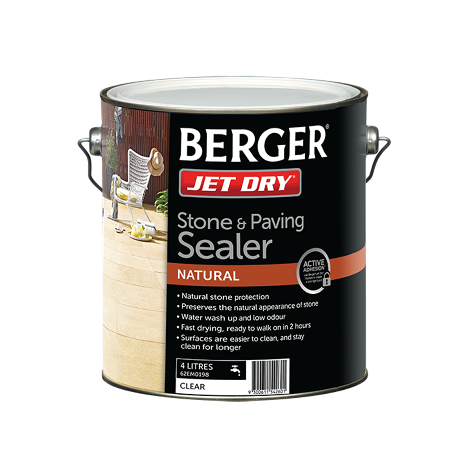 Berger Jet Dry 4L Stone & Paving Natural Sealer - Bunnings Australia
