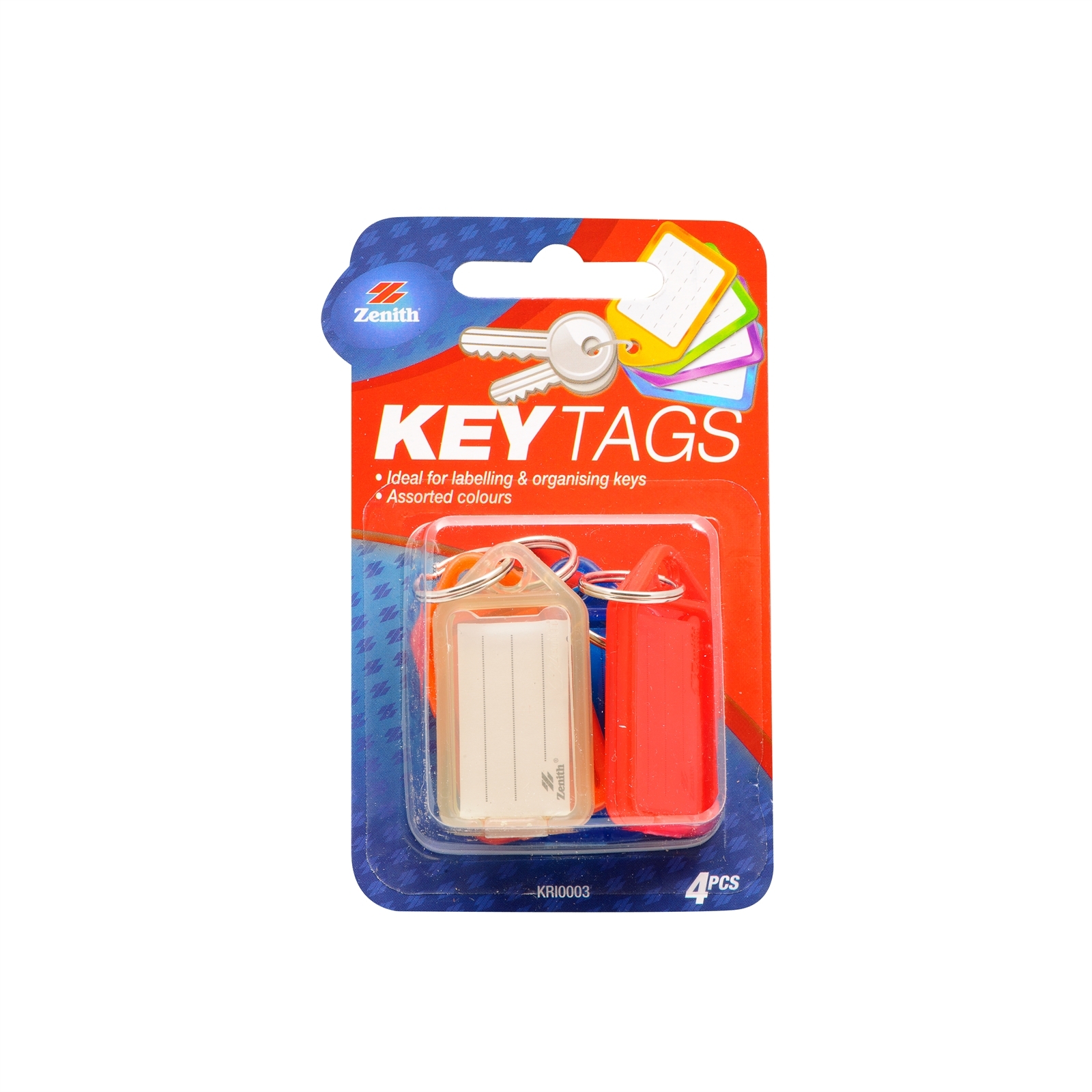 Zenith Key Tag 56 x 30mm 4pk - Bunnings New Zealand