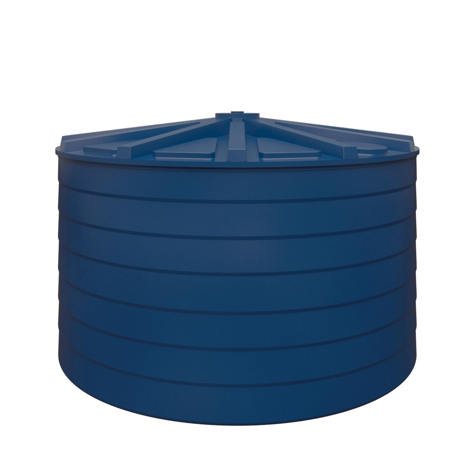 National Poly 22700L Round Water Tank - Mountian Blue - Bunnings Australia
