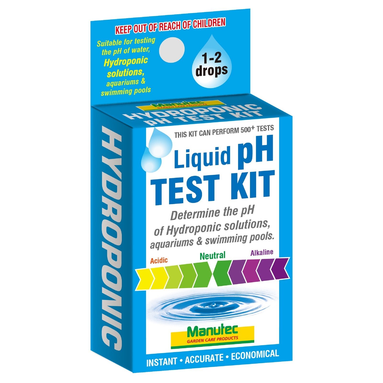 Manutec 50ml Hydroponic Liquid pH Test Kit - Bunnings Australia
