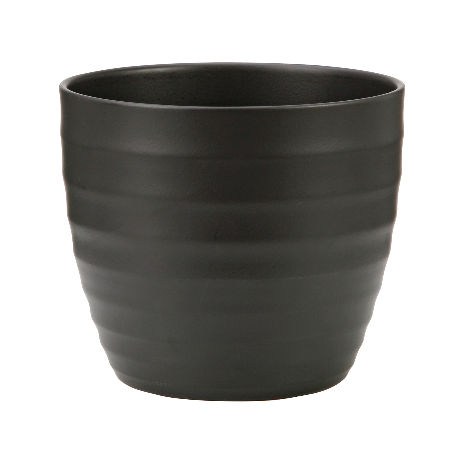Scheurich 28cm Black Alva Pot - Bunnings Australia