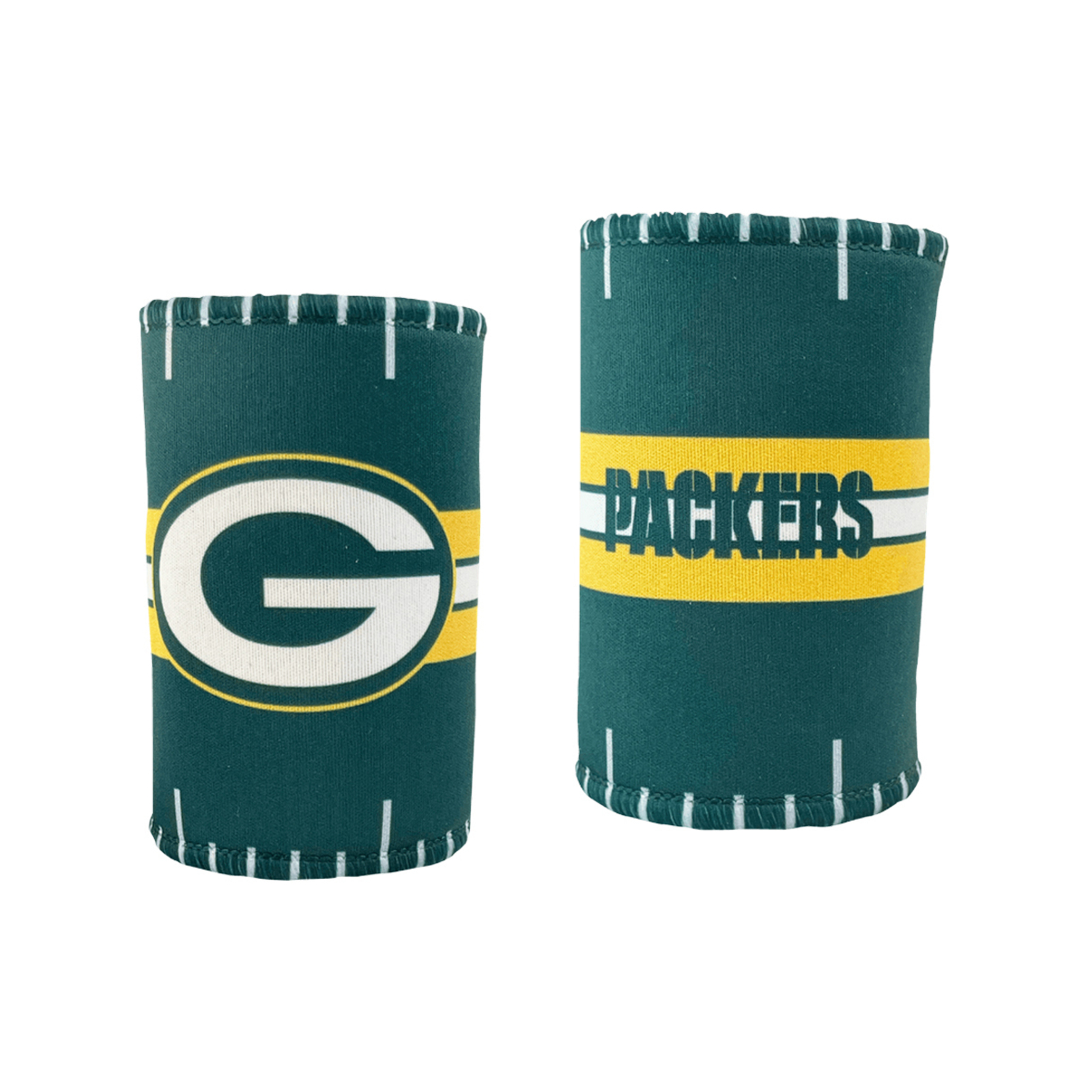 2PK NFL Green Bay Packers 11.5cm Stubby Can/Bottle Beverage Holder ...