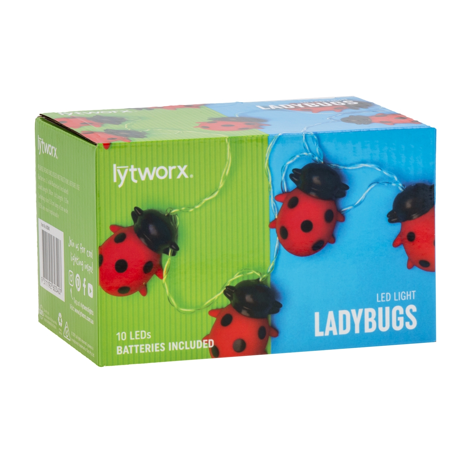 Lytworx Ladybug LED Battery Operated Lights - 10 Pack - Bunnings Australia