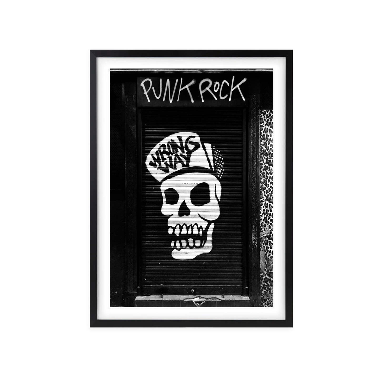 Wall Art's Punk Rock Graffitti Framed A1 Art Print - Bunnings Australia