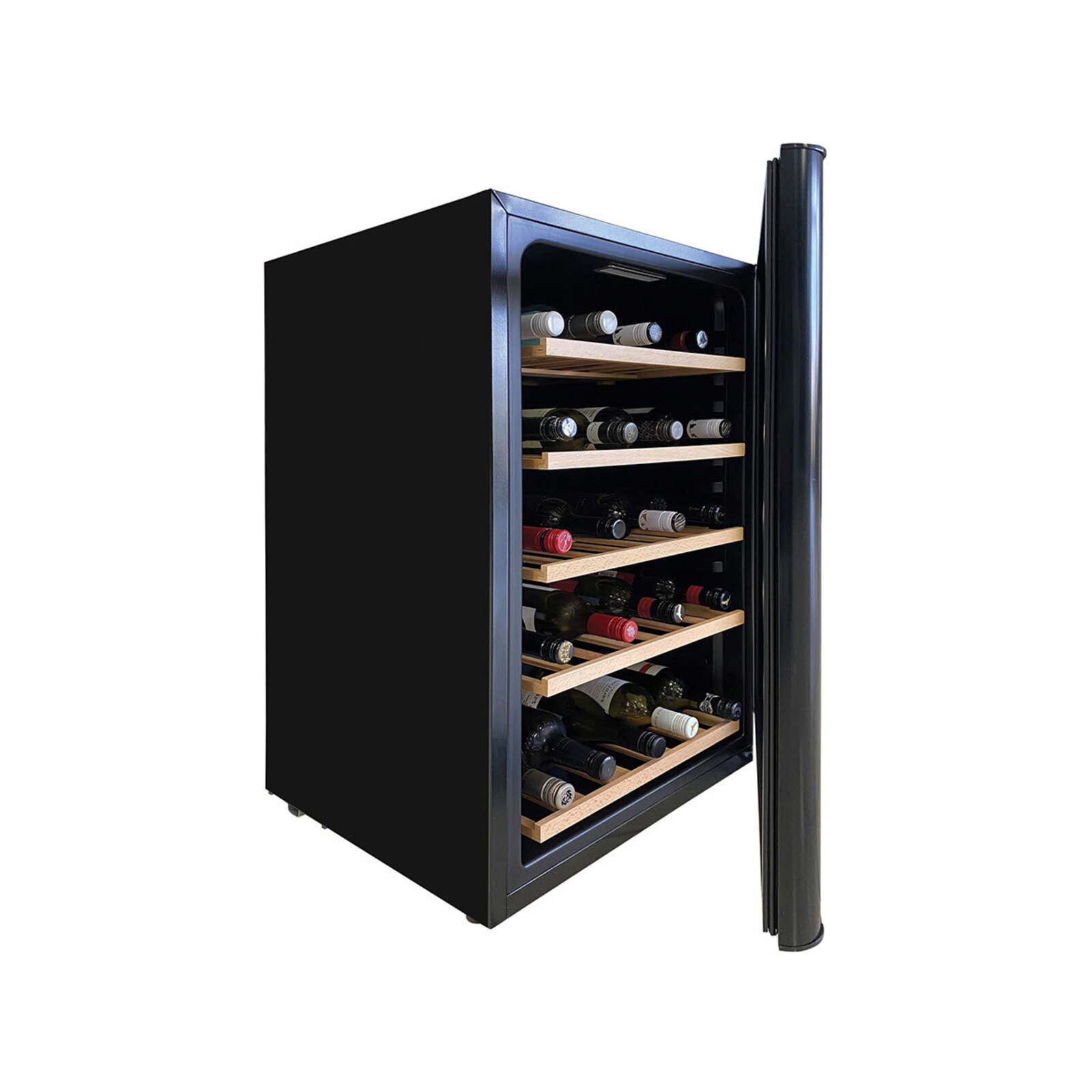 Airflo 49 bottle Beverage Wine Chiller Cabinet Black - Bunnings Australia