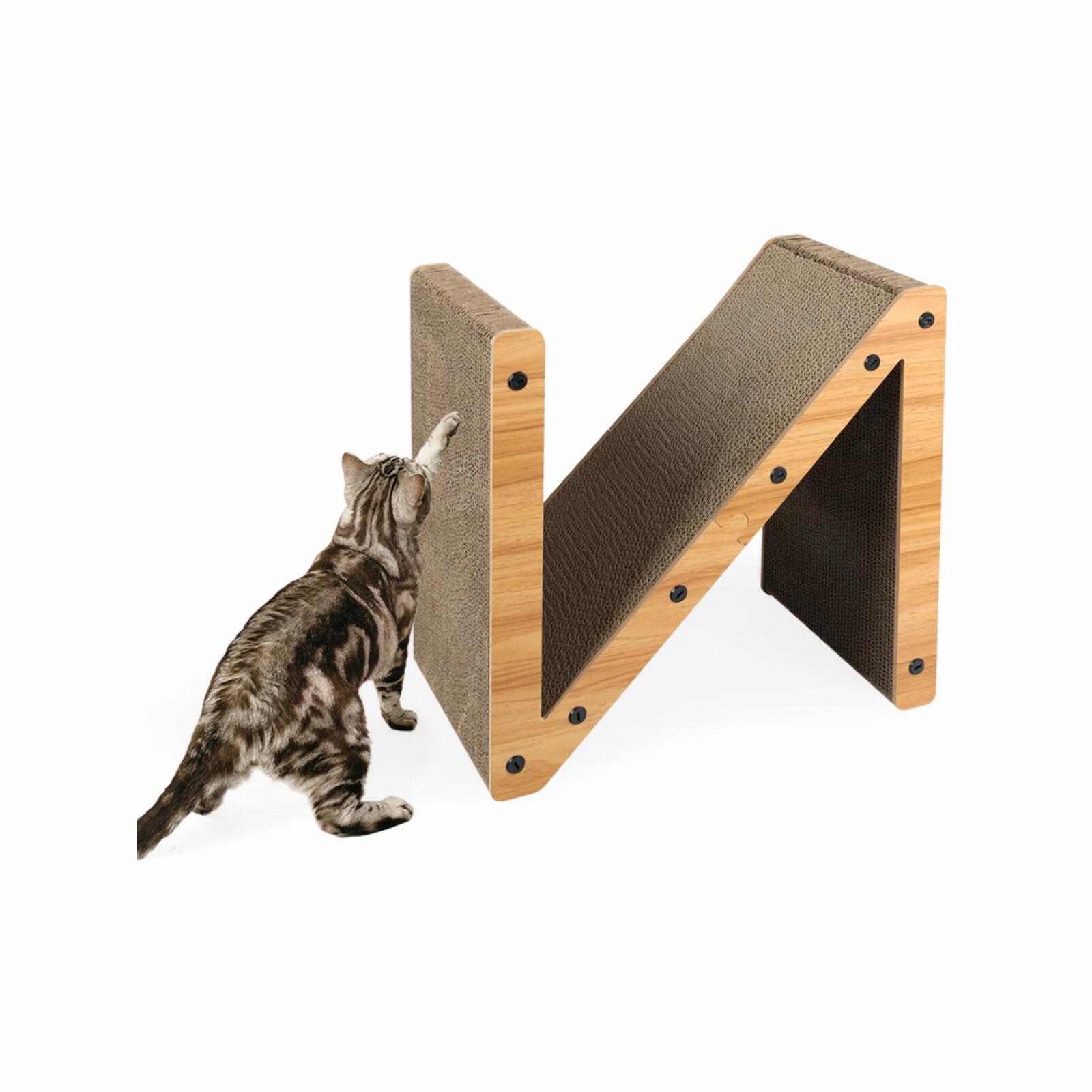 PaWz Cat Scratcher Scratching Board Corrugated Cardboard Scratch Bed ...