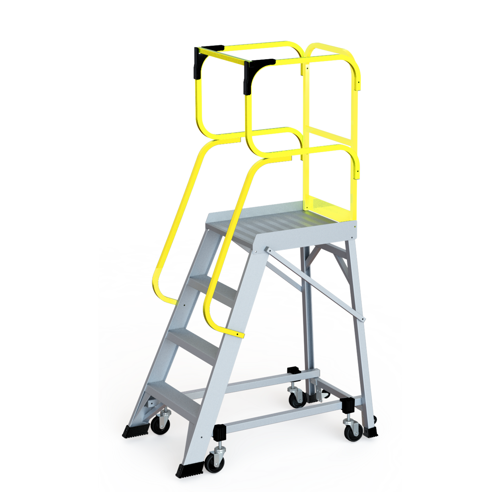 Bailey 1.1m 150kg Industrial Aluminium Order Picking Platform 4 ...