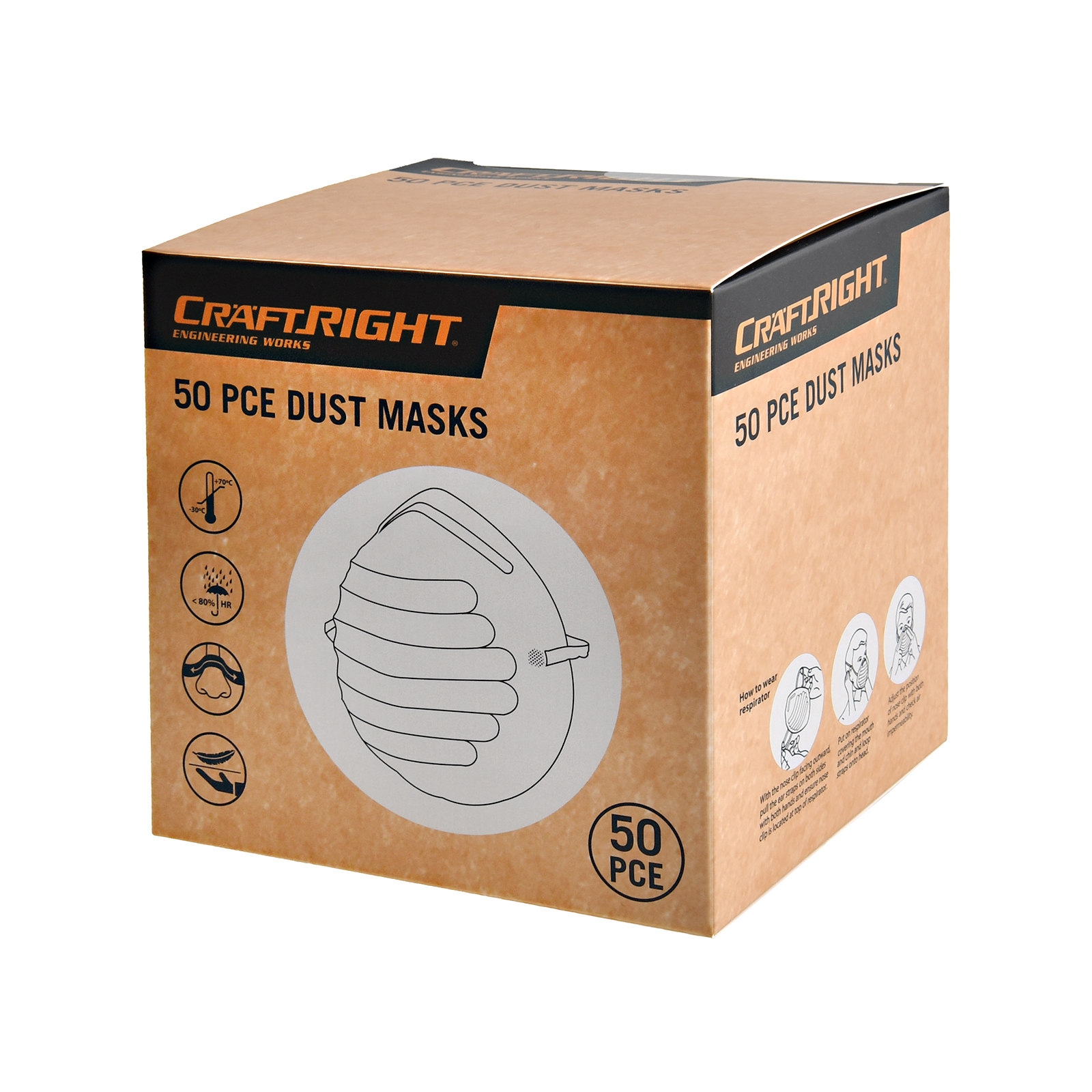 Craftright Dust Masks - 50 Pack - Bunnings Australia