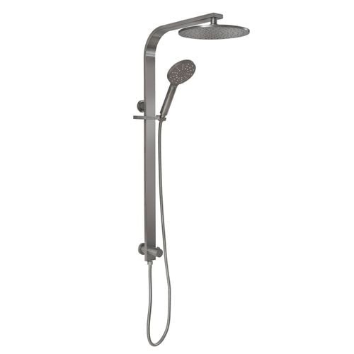 Aquatica Brushed Nickel Luxeo Round Heads Shower Centre - Bunnings New ...