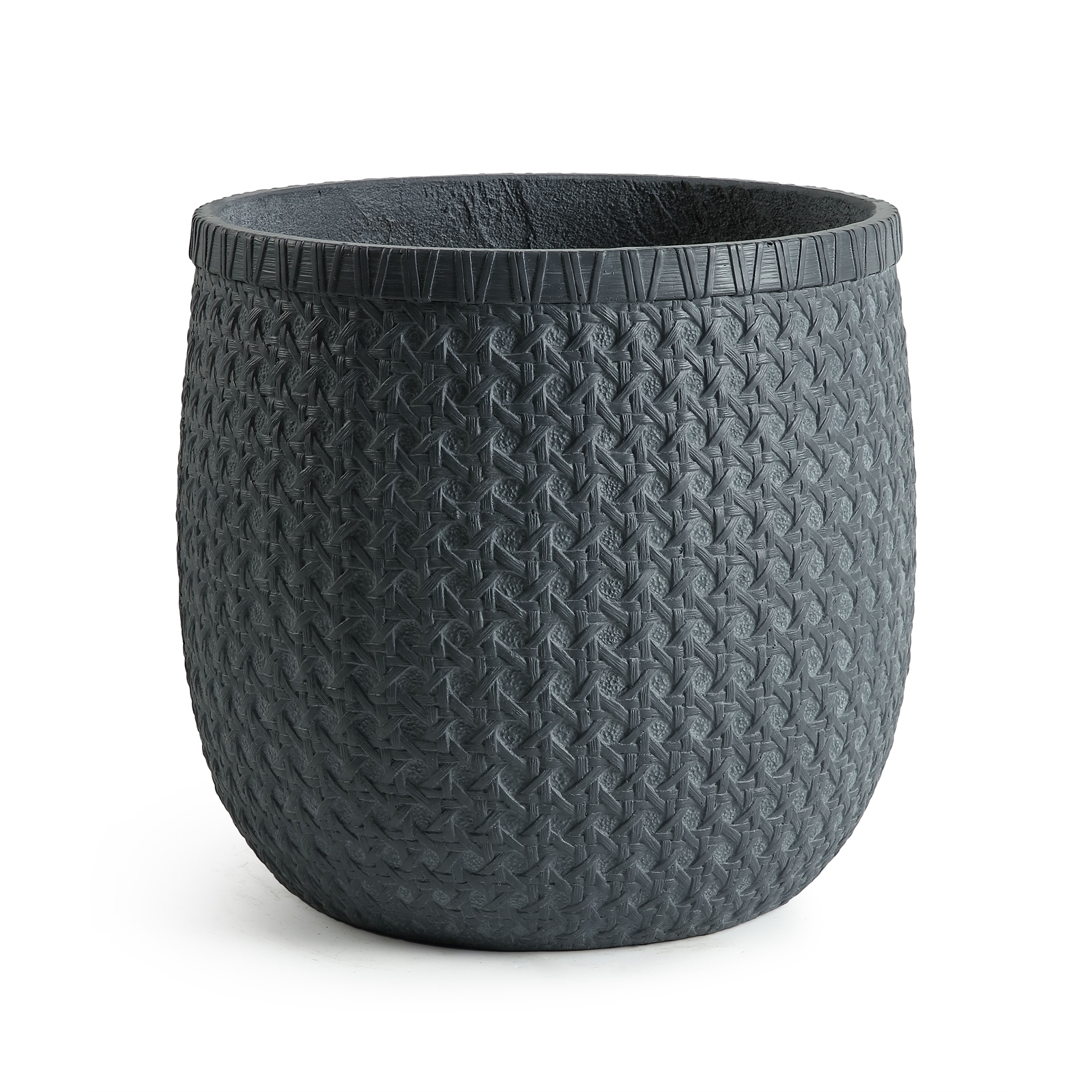 Northcote Pottery 29 x 26cm Charcoal Maple Weave Pot - Bunnings Australia