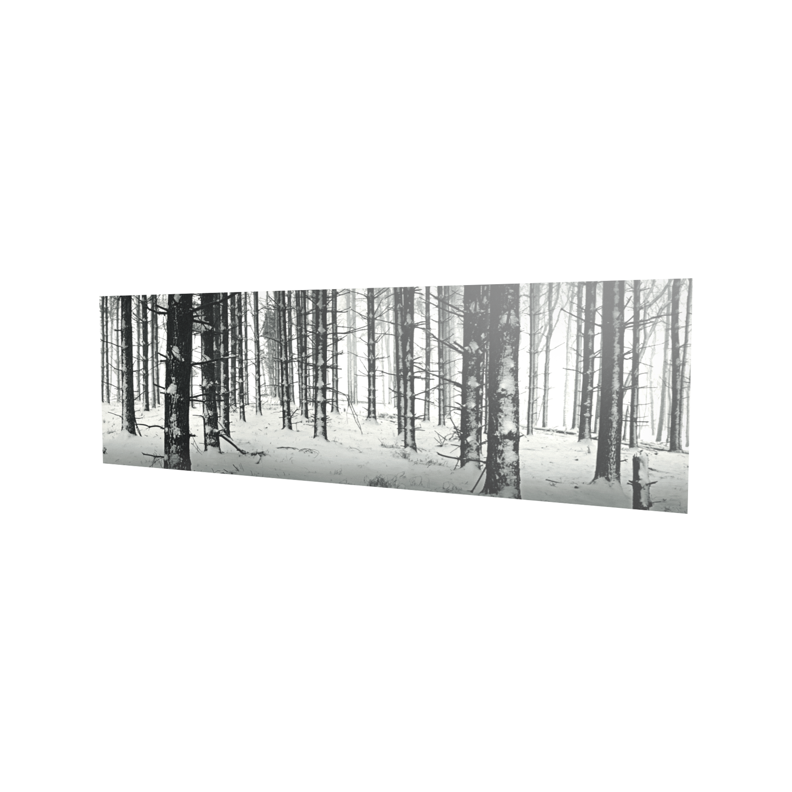 Bellessi 730 x 895 x 5mm Winter Forest Motiv Glass Filler Panel ...