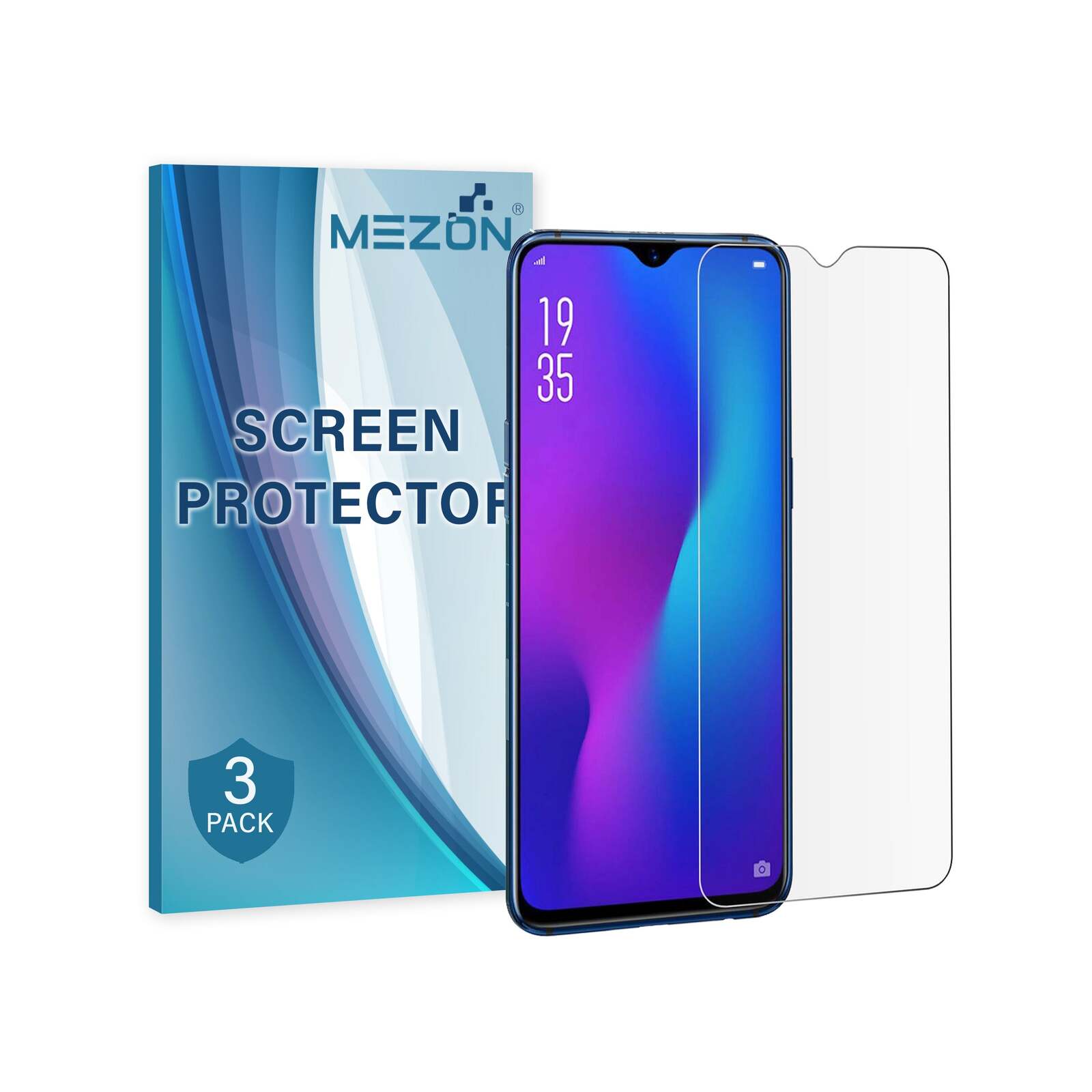 3 Pack MEZON Vivo Y12 Anti-Glare Matte Film Screen Protectors ...