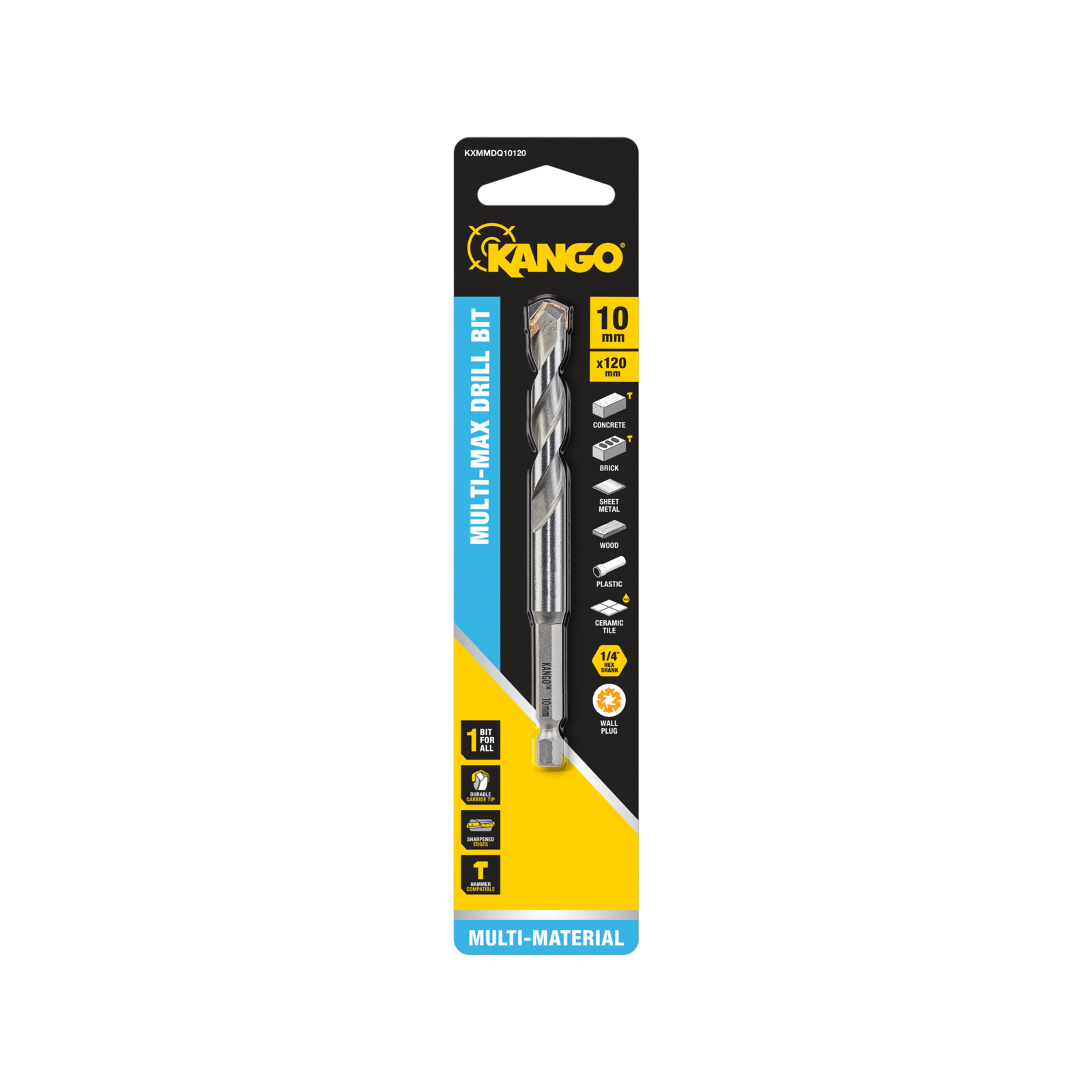 Kango 10 x 120mm Multi-Max Multi Material Drill Bit - Bunnings Australia Kango 10 x 120mm Multi-Max Multi Material Drill Bit - Bunnings Australia