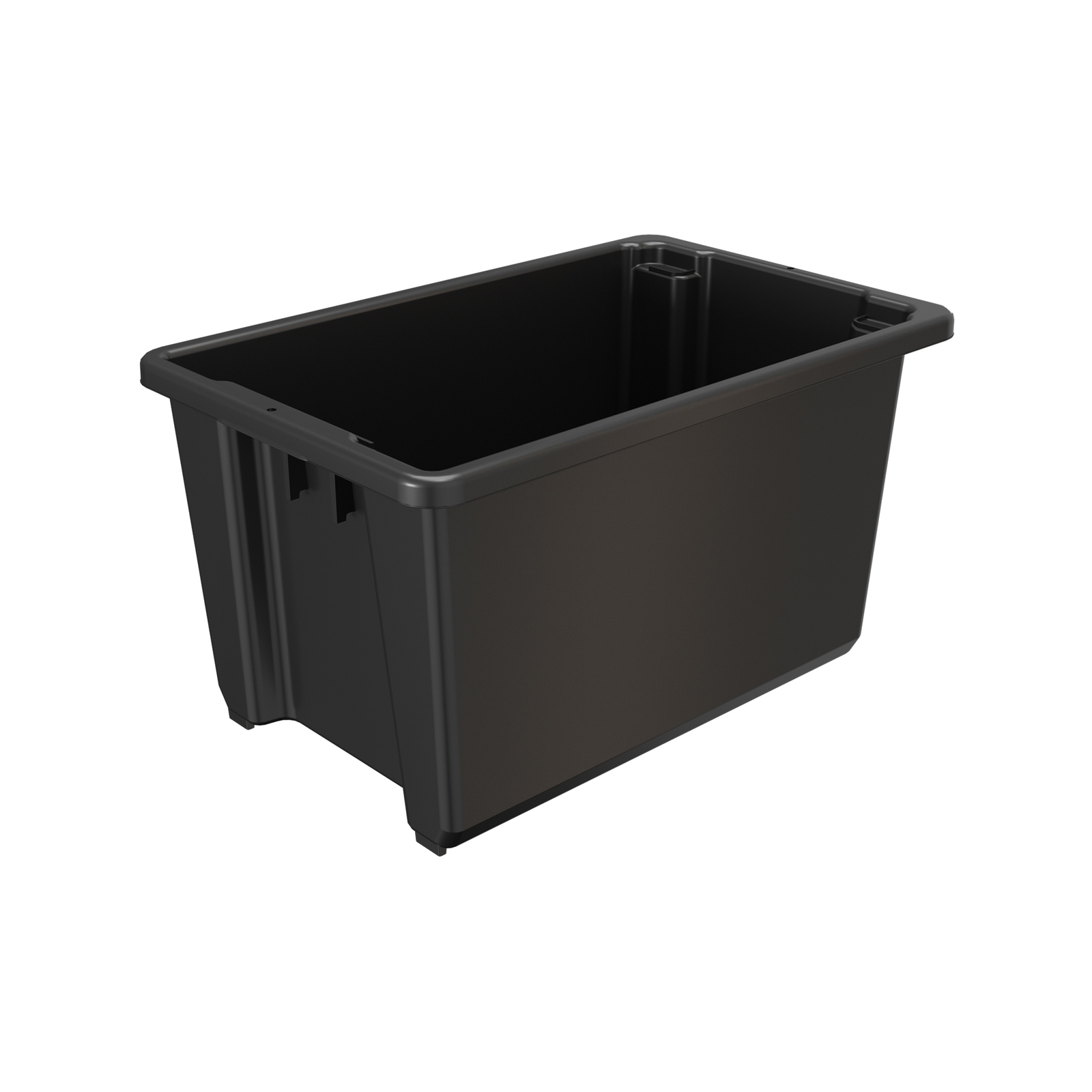 Handy Storage 70L Black Heavy Duty Crate - Bunnings Australia