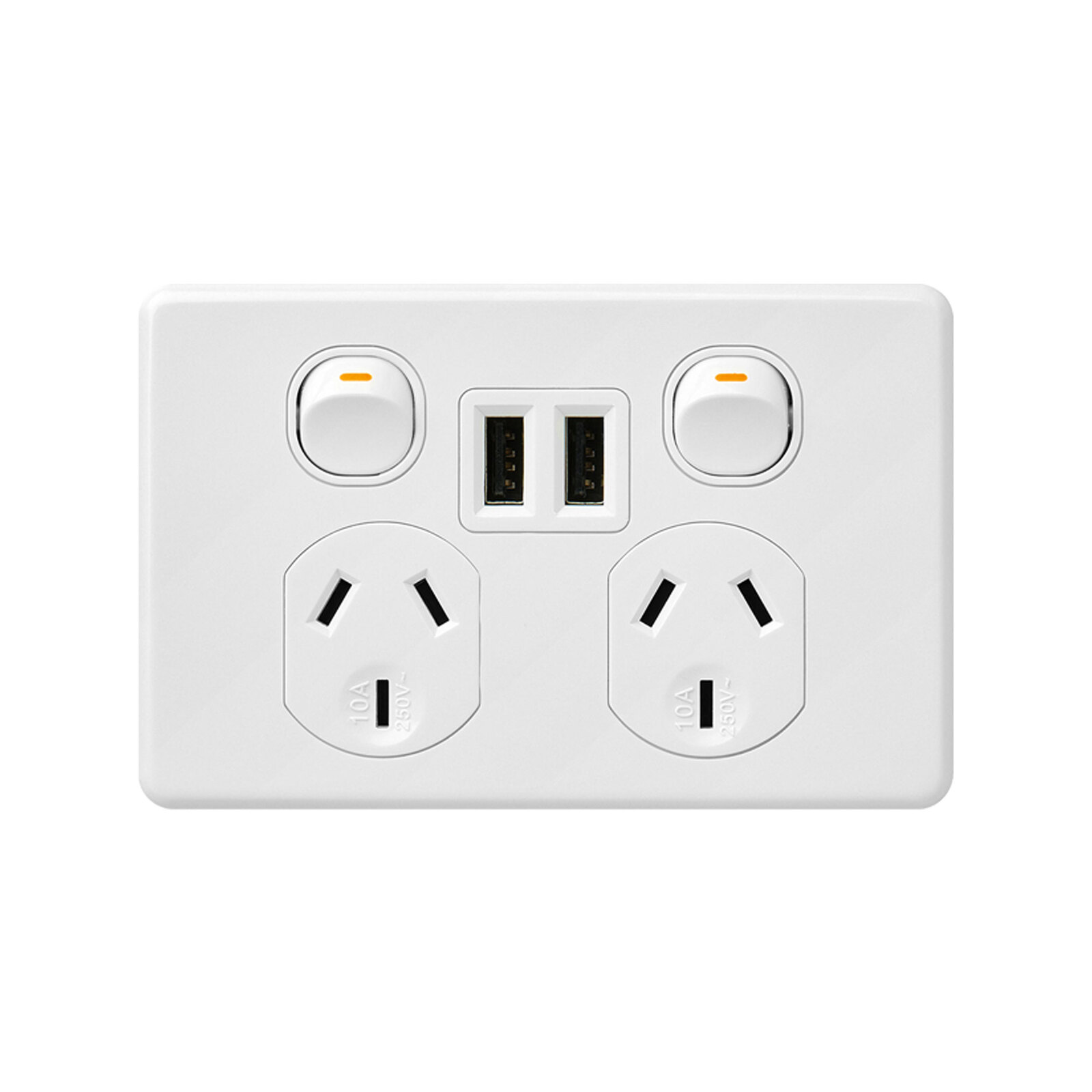 DETA X6 Double Power Point With Dual USB Charger - Bunnings Australia