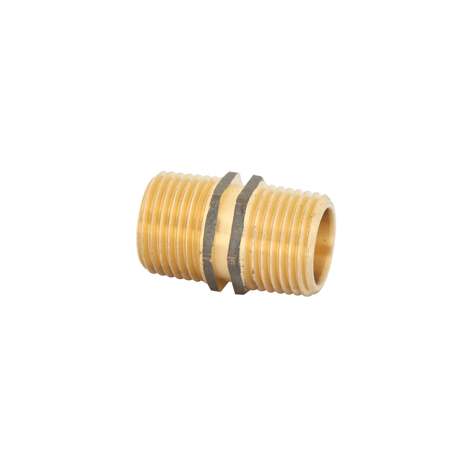 Kinetic 15mm Brass Threaded Hexagon Nipple - Bunnings Australia
