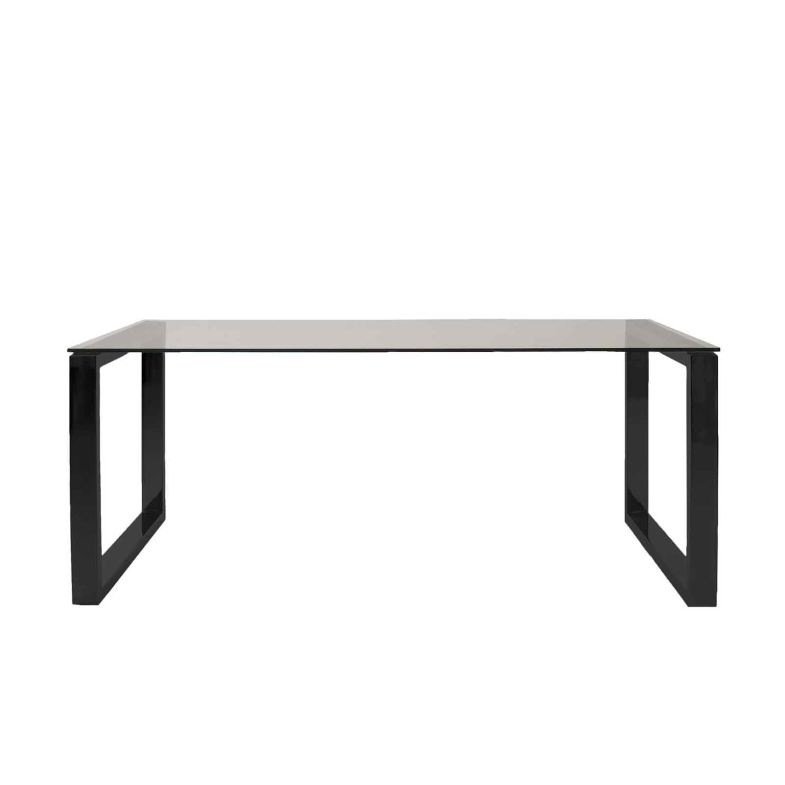 Cooper & Co. Living Manhattan Dining Table Glass Top Smoke Stained ...