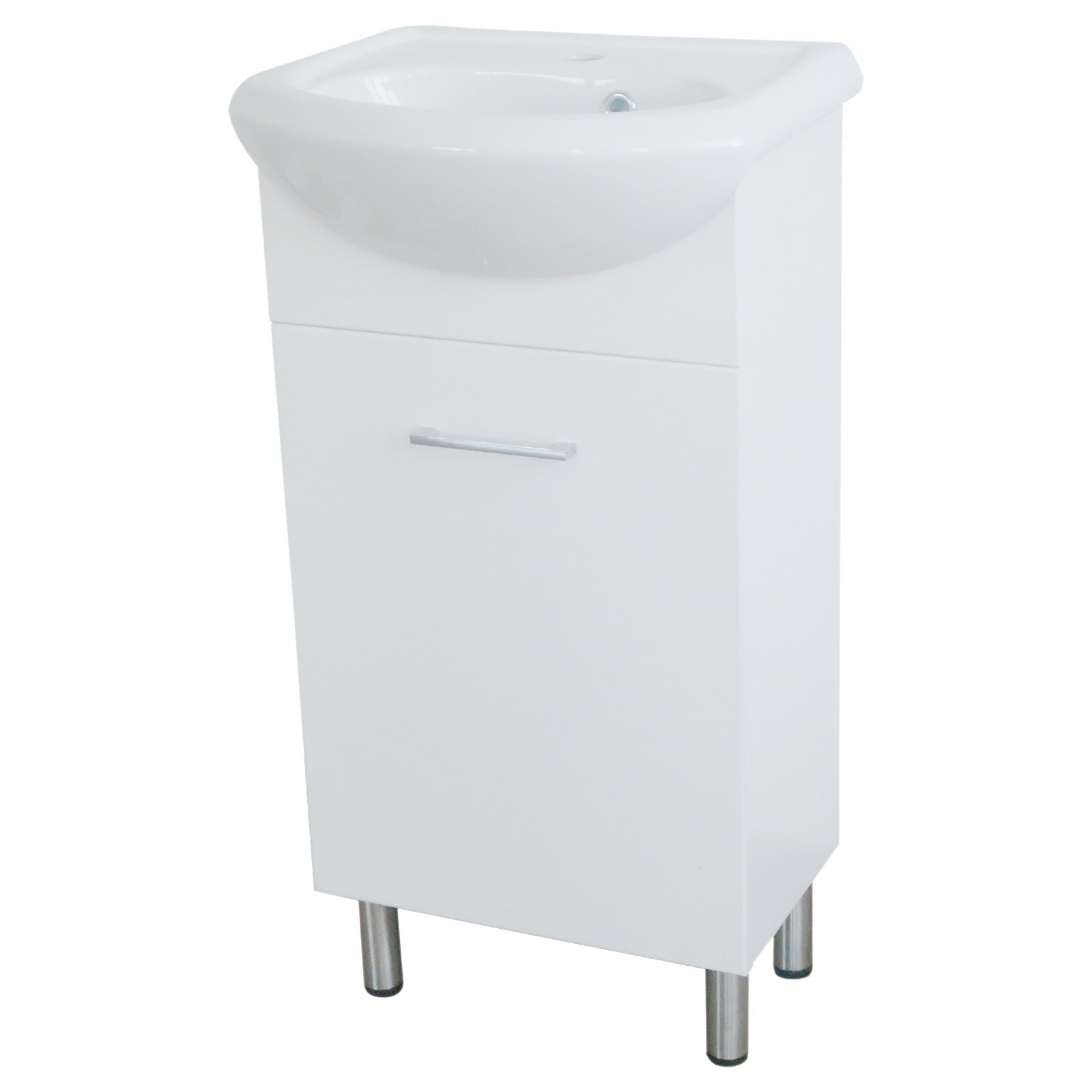 Estilo 450mm Vanity With Semi-Recessed Basin And 1 Tap Hole - Bunnings ...
